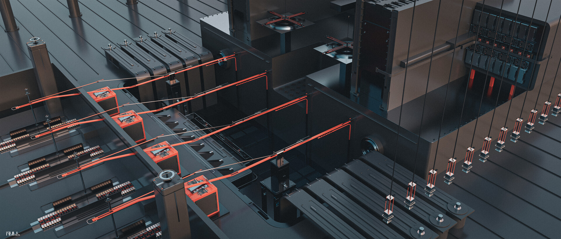 Red-Null - some orange & white