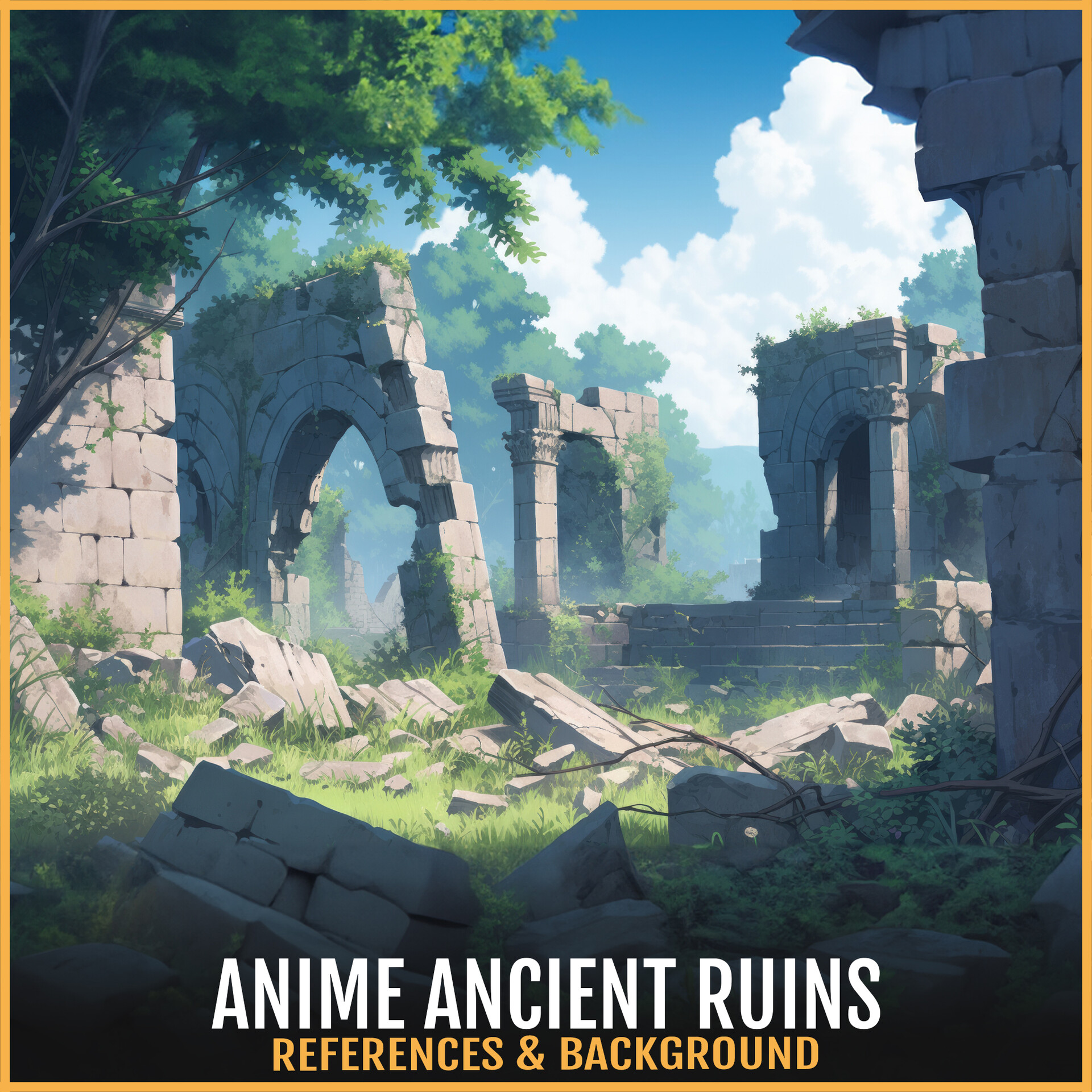 ArtStation - 202 Anime Ancient Ruins Environment
