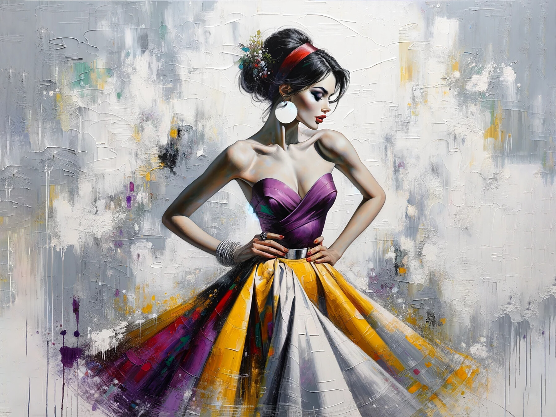 Archana - Vibrant Beauty: Abstract Girl Series