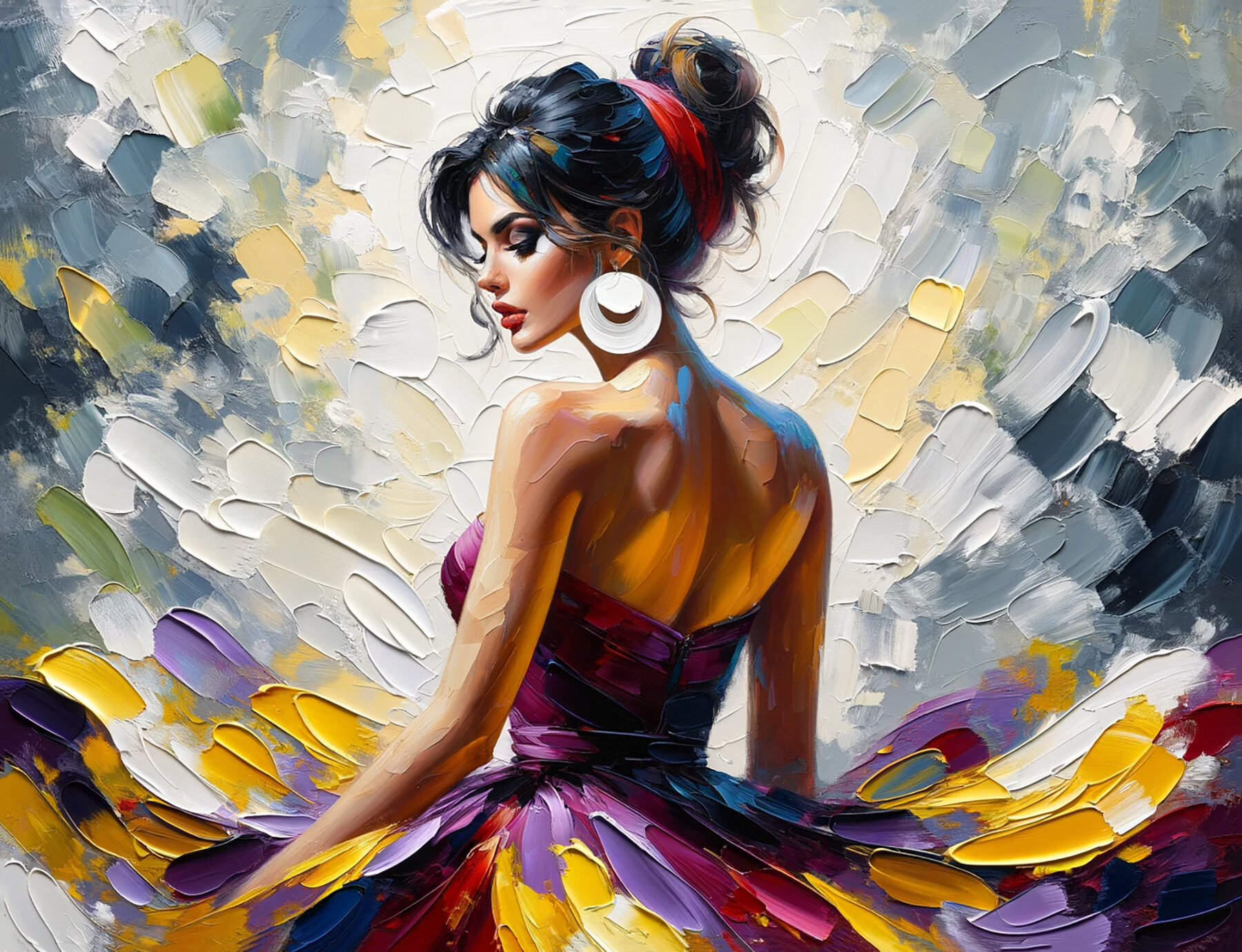 Archana - Vibrant Beauty: Abstract Girl Series