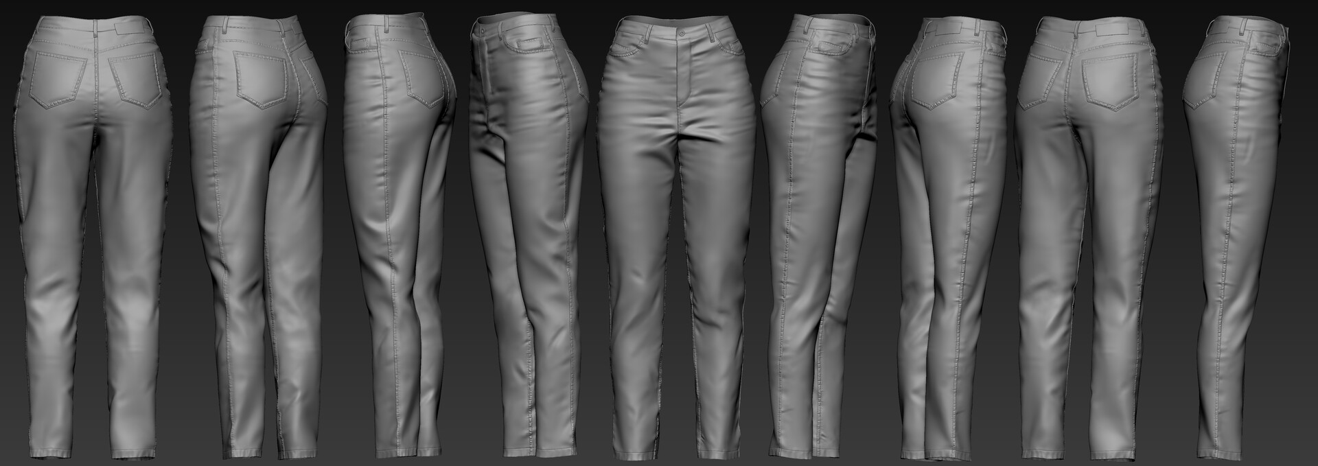 ArtStation - Female jeans study WIP