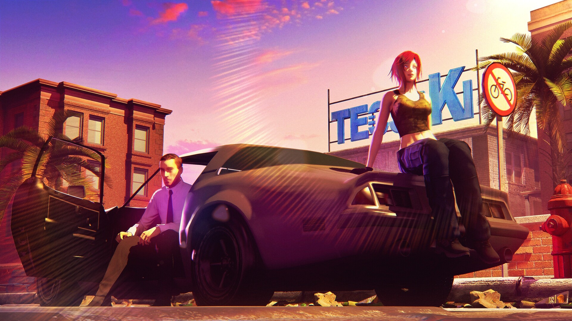ArtStation - Sunset Car