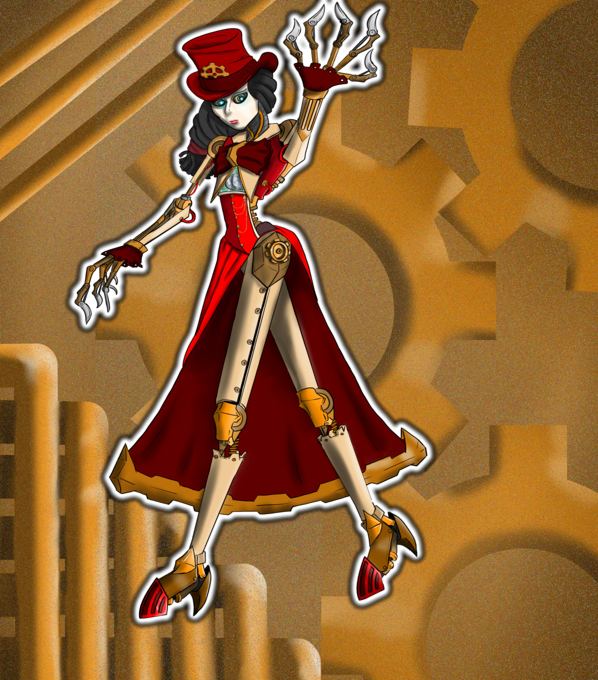 ArtStation - Oc - Steampunk android