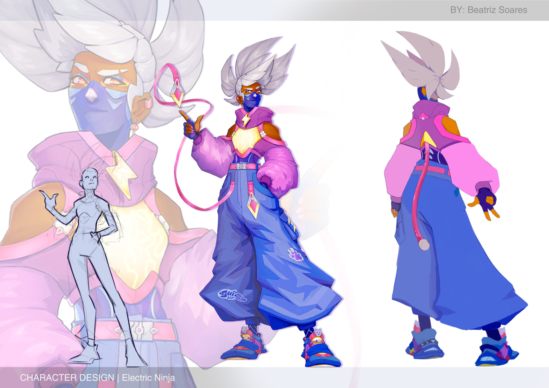 ArtStation - Electric Ninja | Character Design
