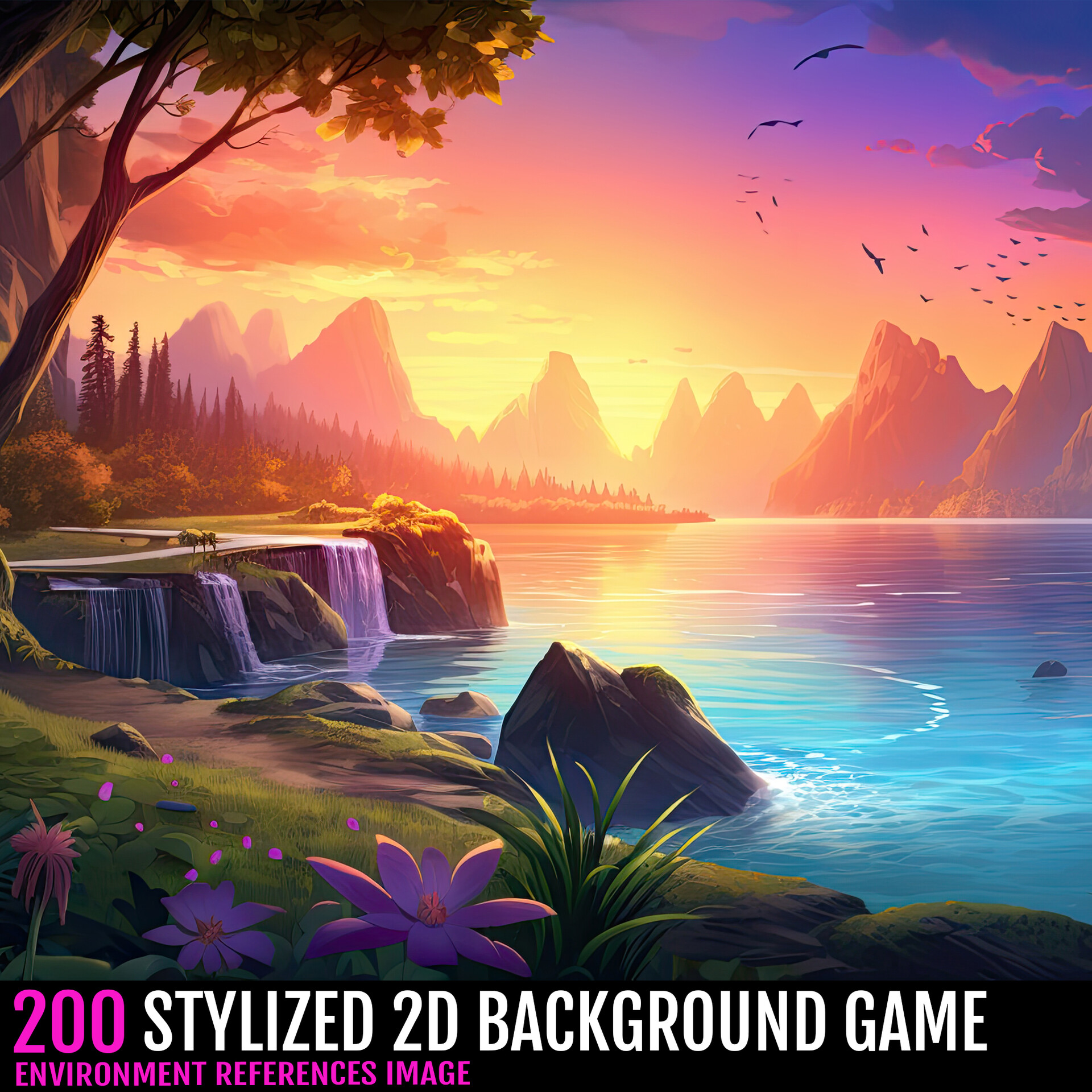 ArtStation - 200 CINEMATIC 2D BACKGROUND GAME /4K