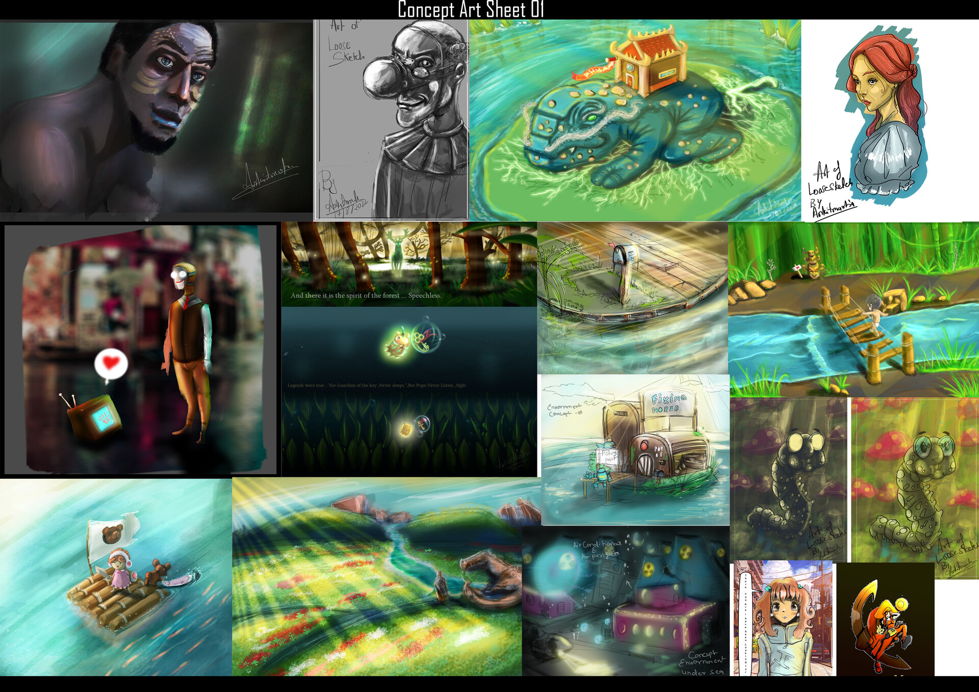 ArtStation - Concept art Sheet 01