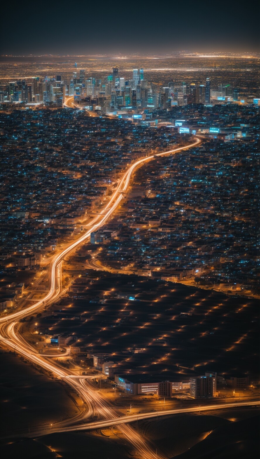 ArtStation - --- AERIAL VIEW MEGALOPOLIS