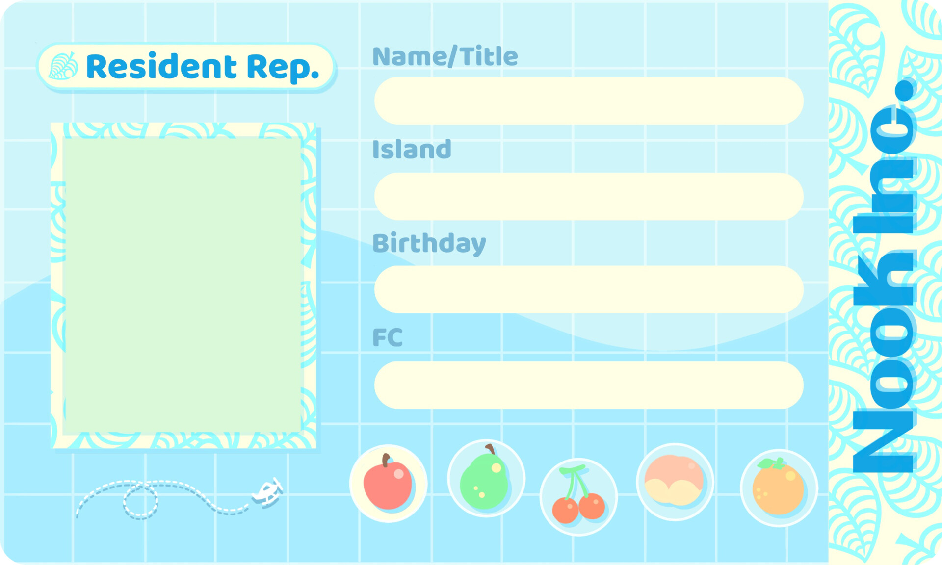 ArtStation - ACNH Passport Card