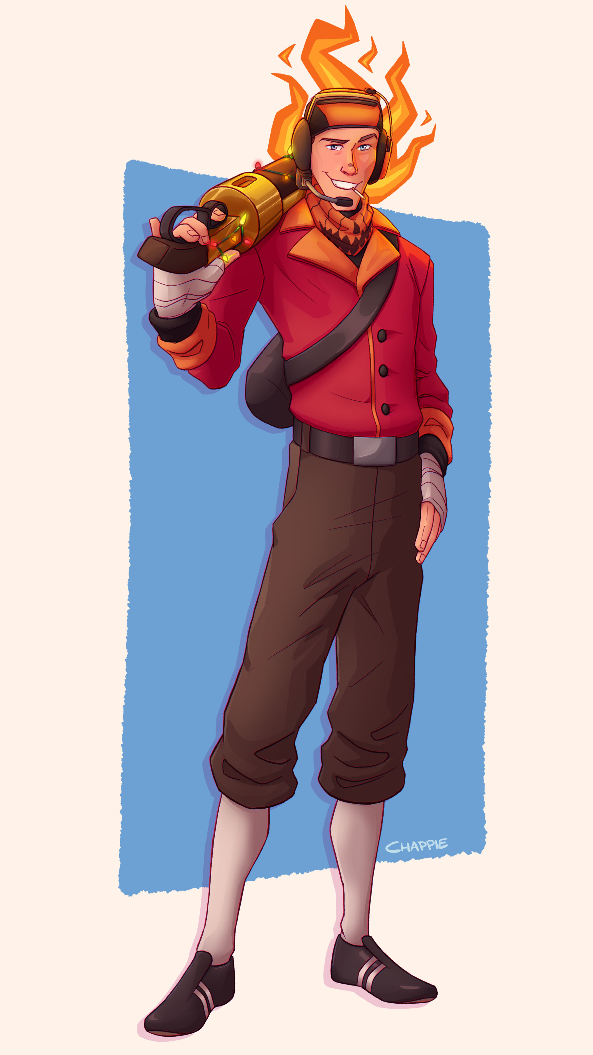 pyro without mask art