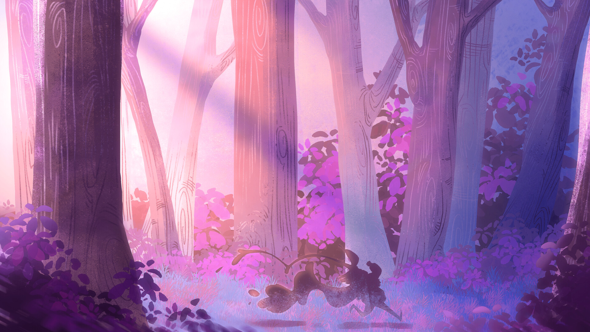 ArtStation - Pink forest
