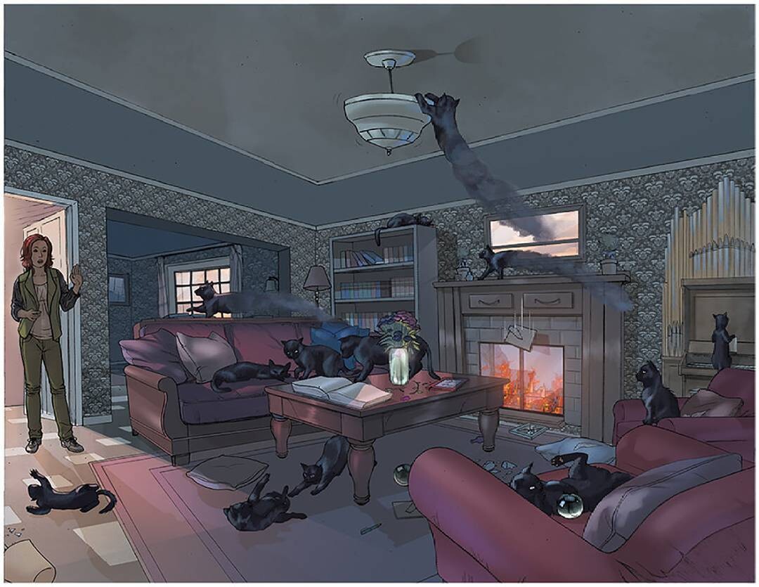 ArtStation - CHARMED: Season 10, Issue 3 page04-05 Double Page Splash