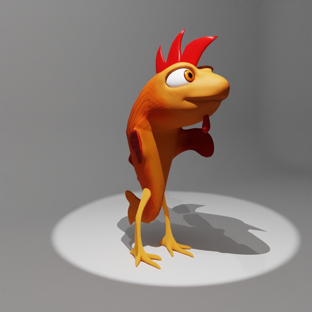 ArtStation - Rooster-Fish