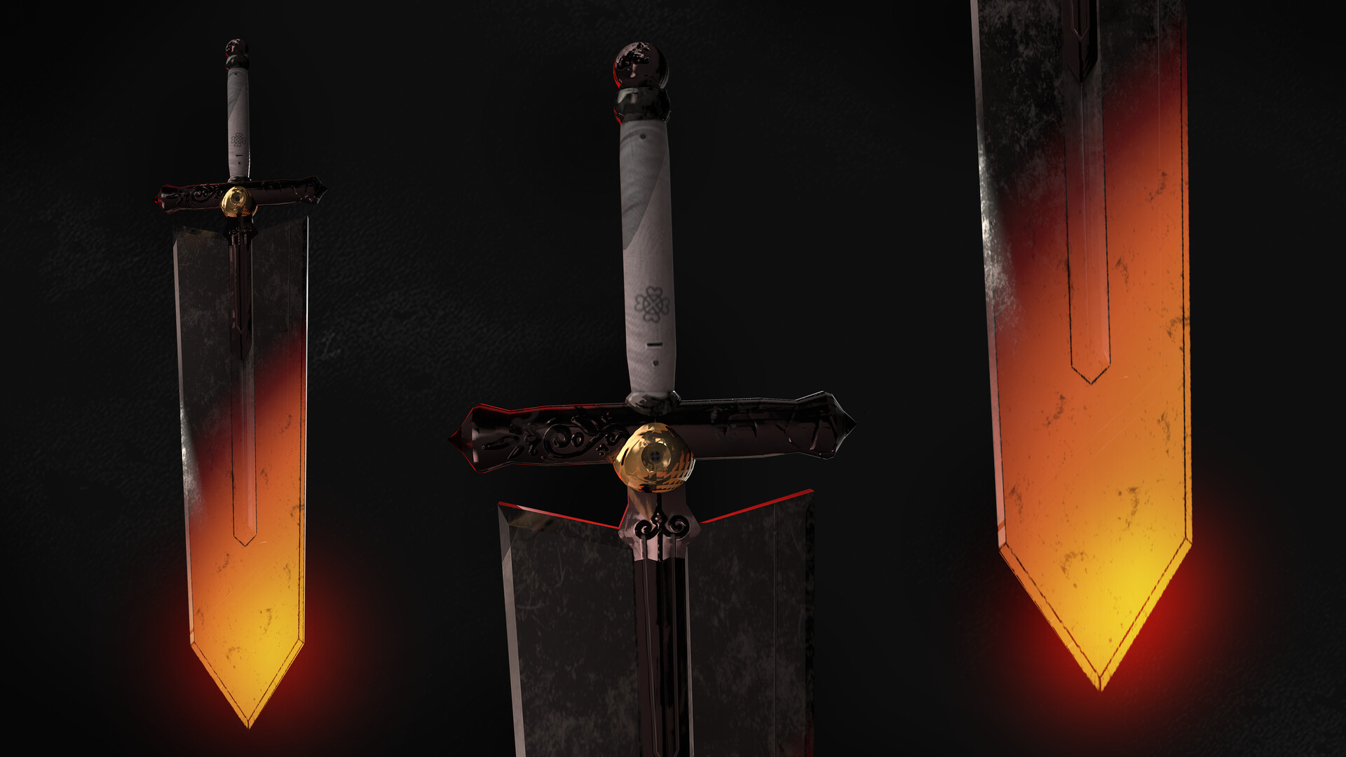 ArtStation - Enchanted Elven Blade - 3D Game Asset