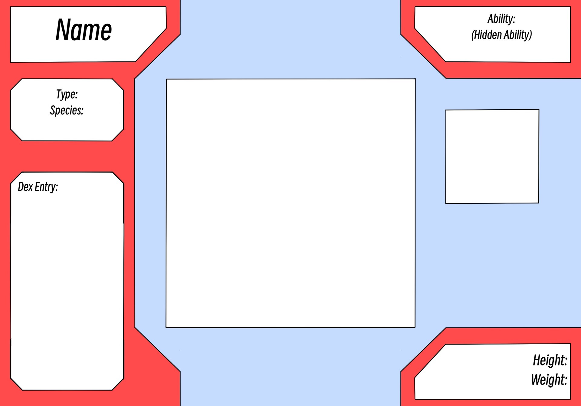ArtStation - Fakemon projects renewal - Dex Entry UI
