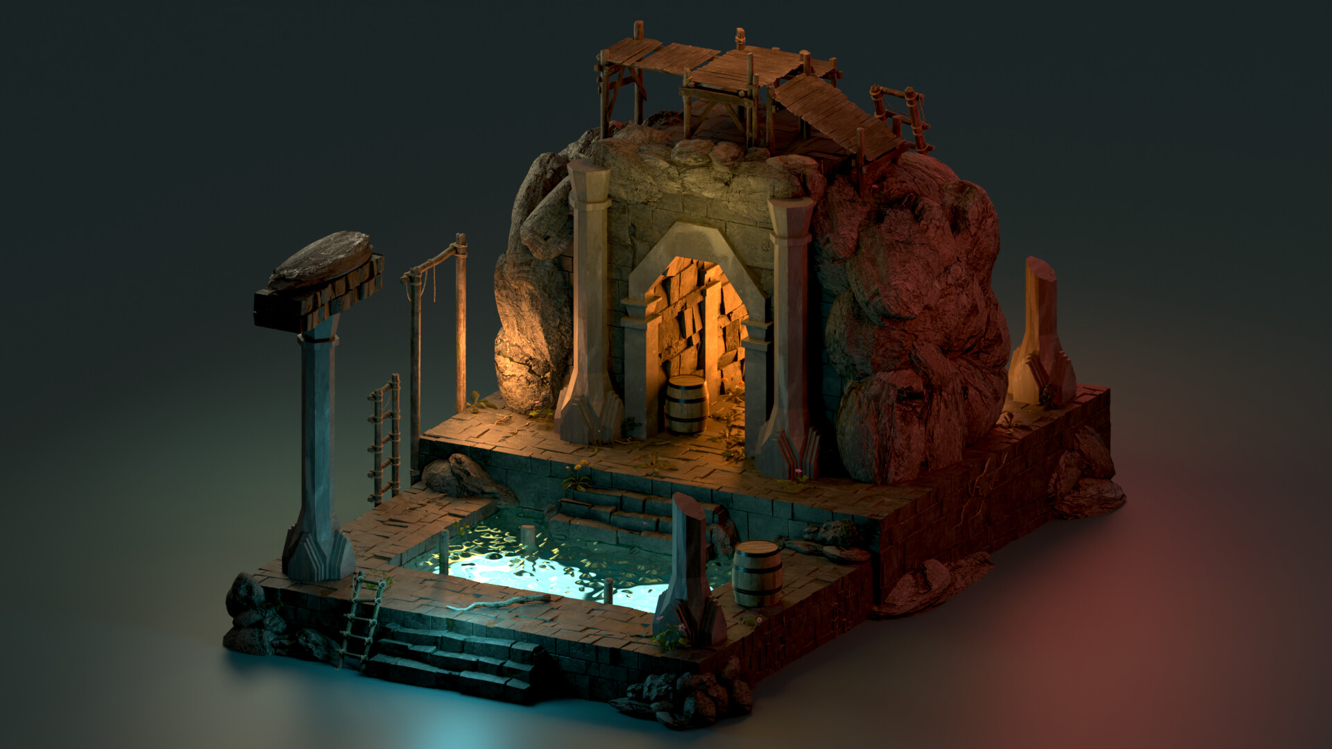 ArtStation - Cave diorama