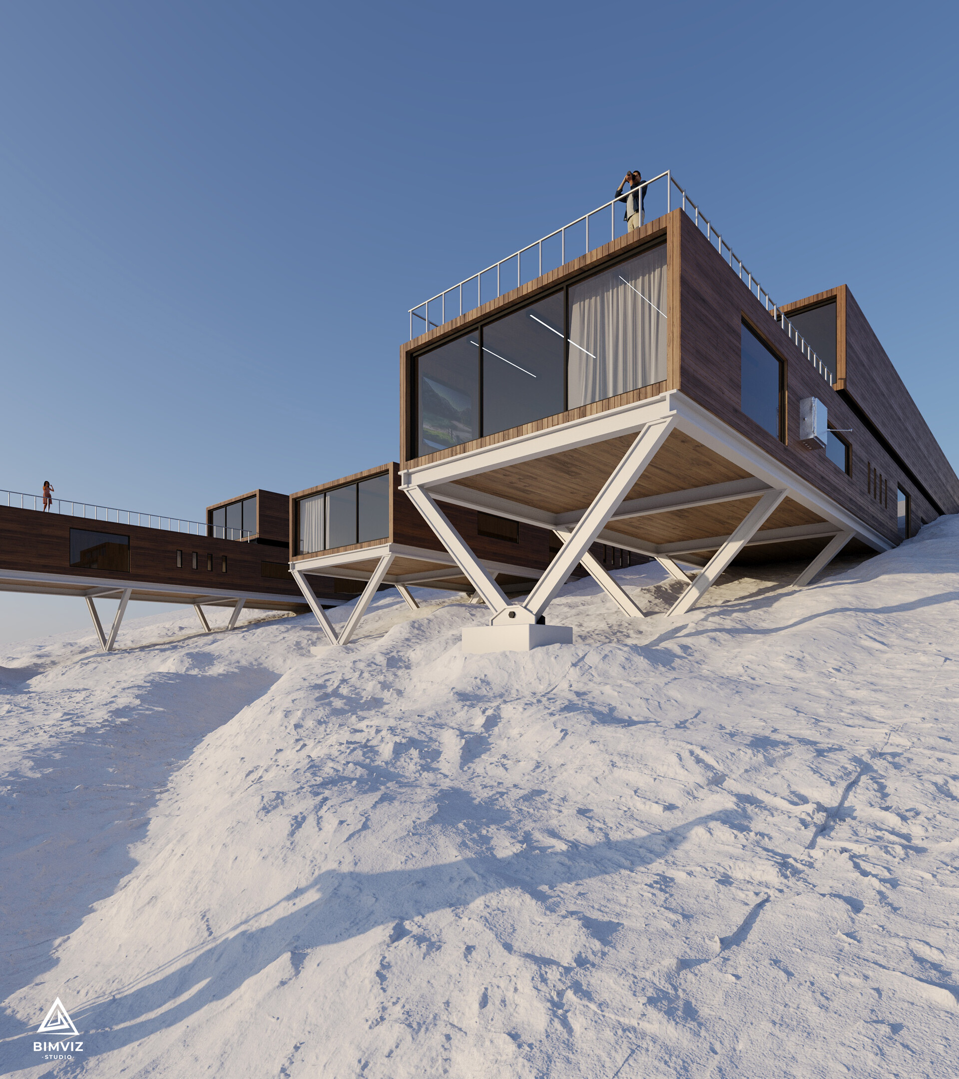 ArtStation - Winter Resorts ( exterior design & Visualization )