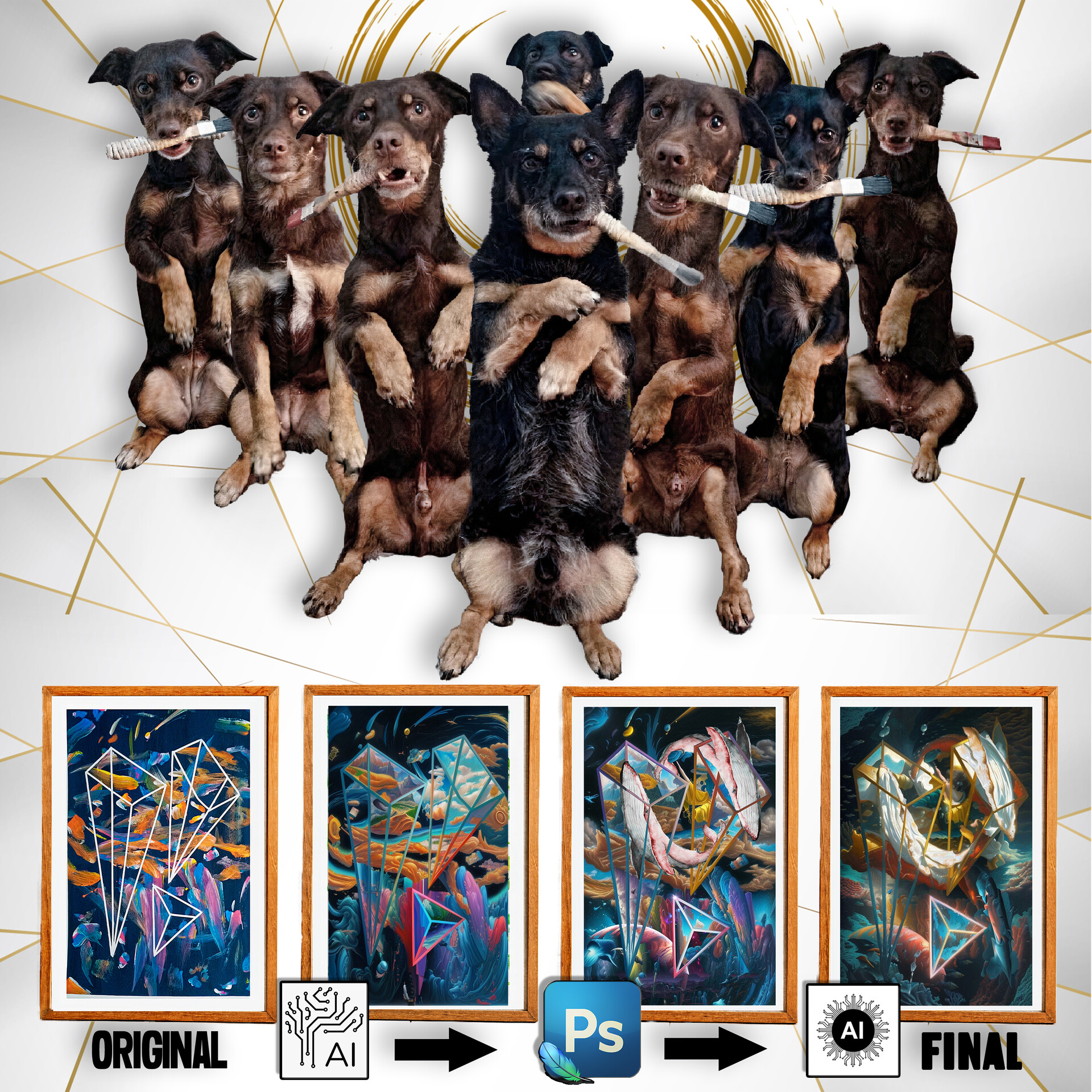 ArtStation - DOGS + HUMAN +Ai