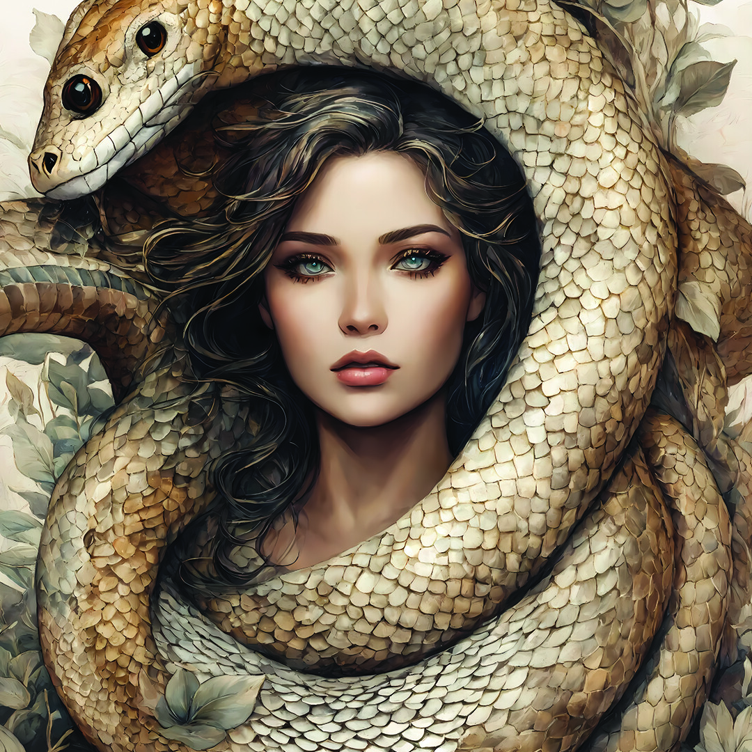 ArtStation - Unveil the Bizarre: Serpent's Embrace Print
