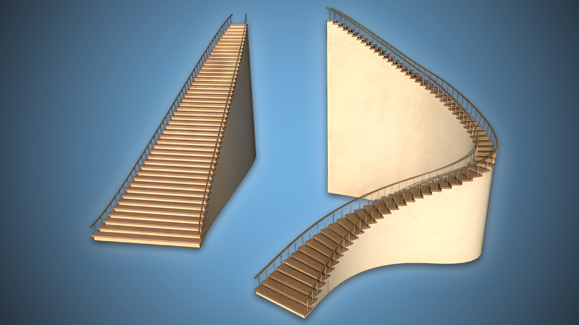 3D Tudor - Blender 4 Geometry Node Stairs