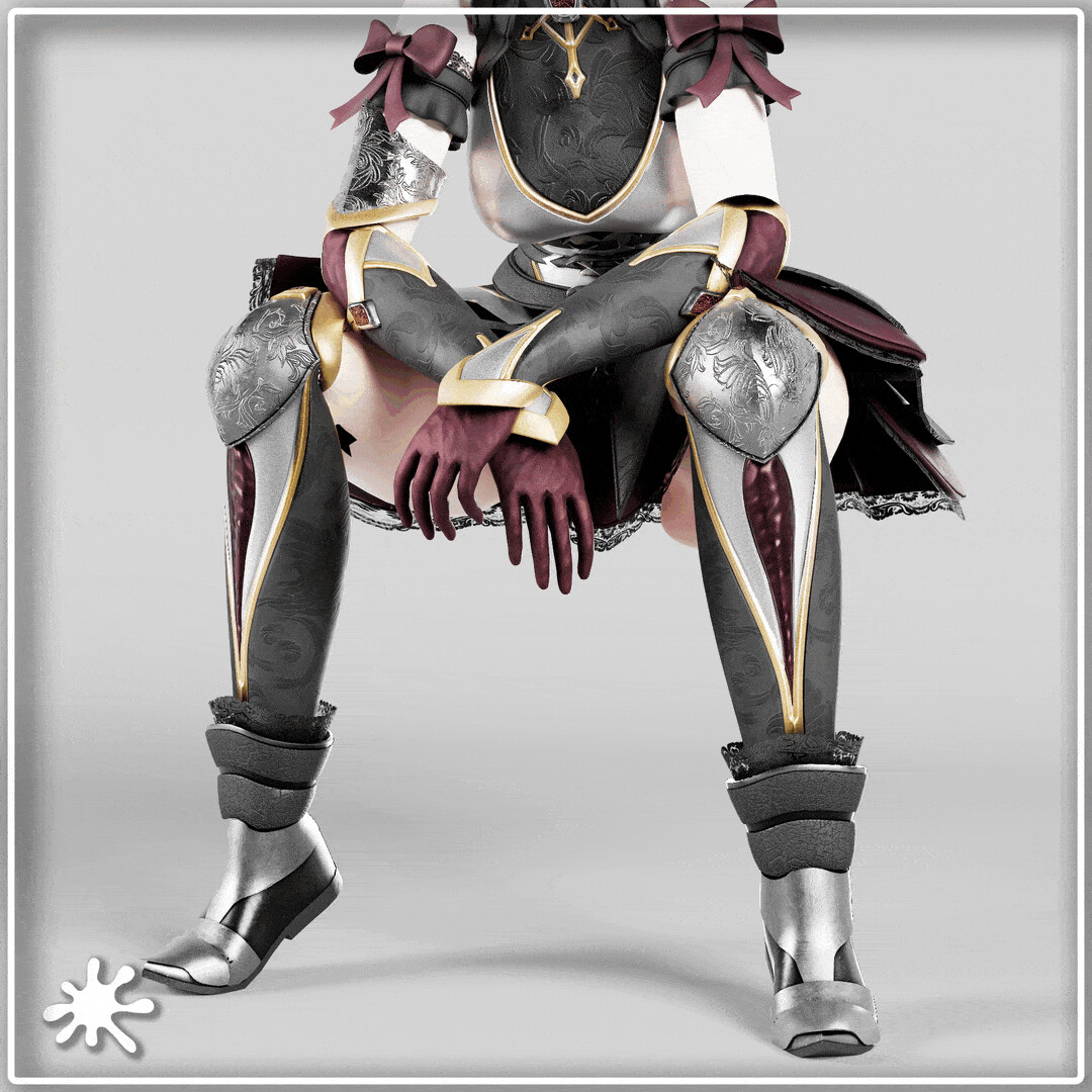 ArtStation - Royal Knight Dress/Armor