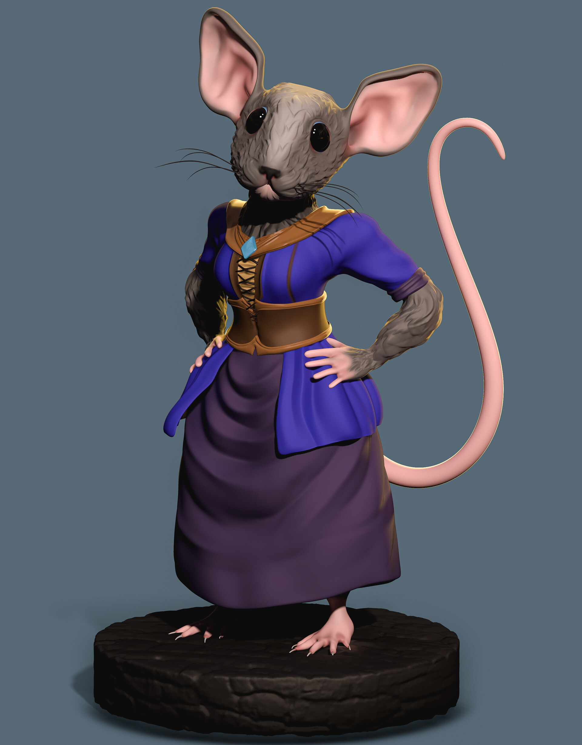 ArtStation - cute rat