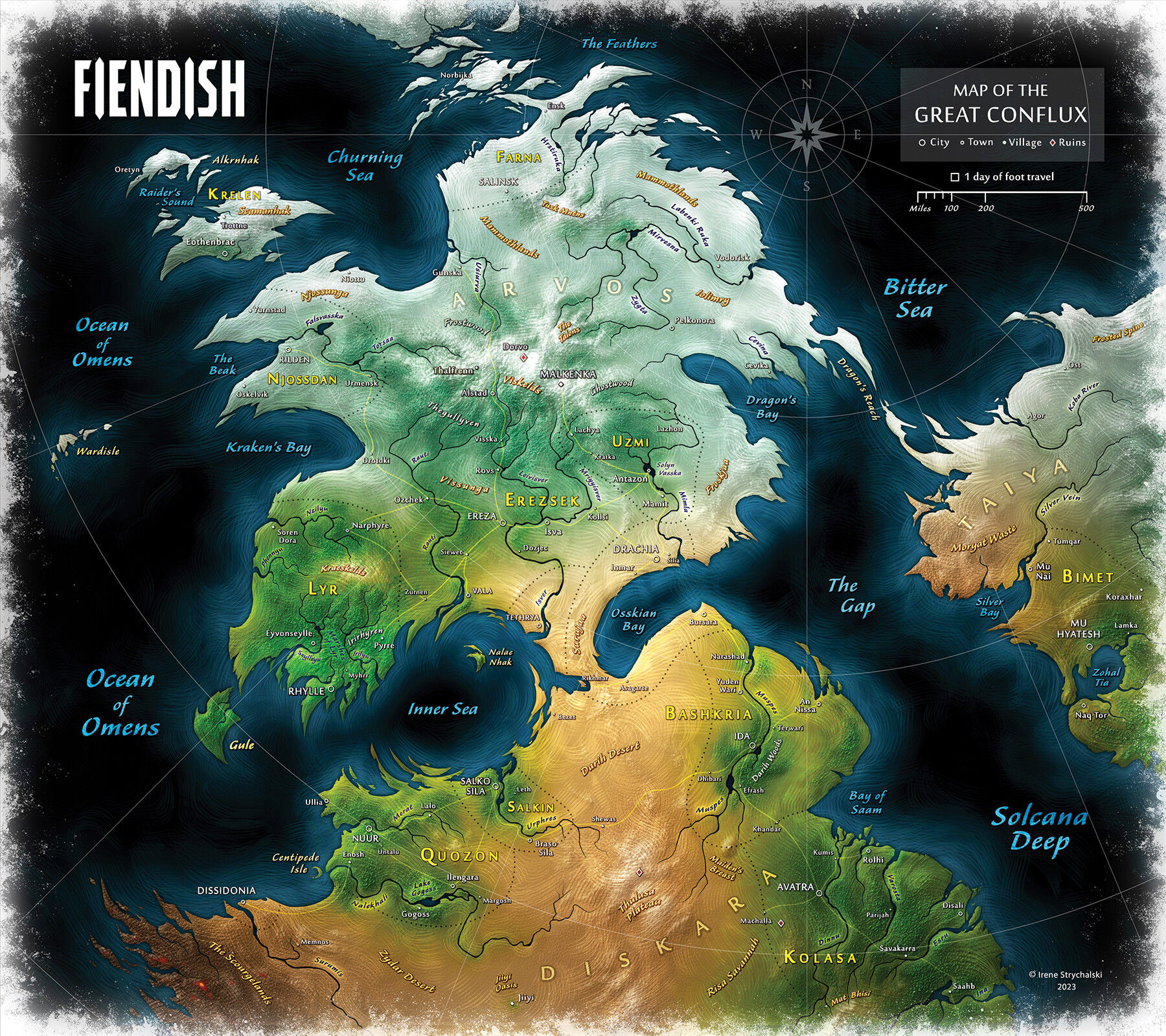 ArtStation - FIENDISH World Map