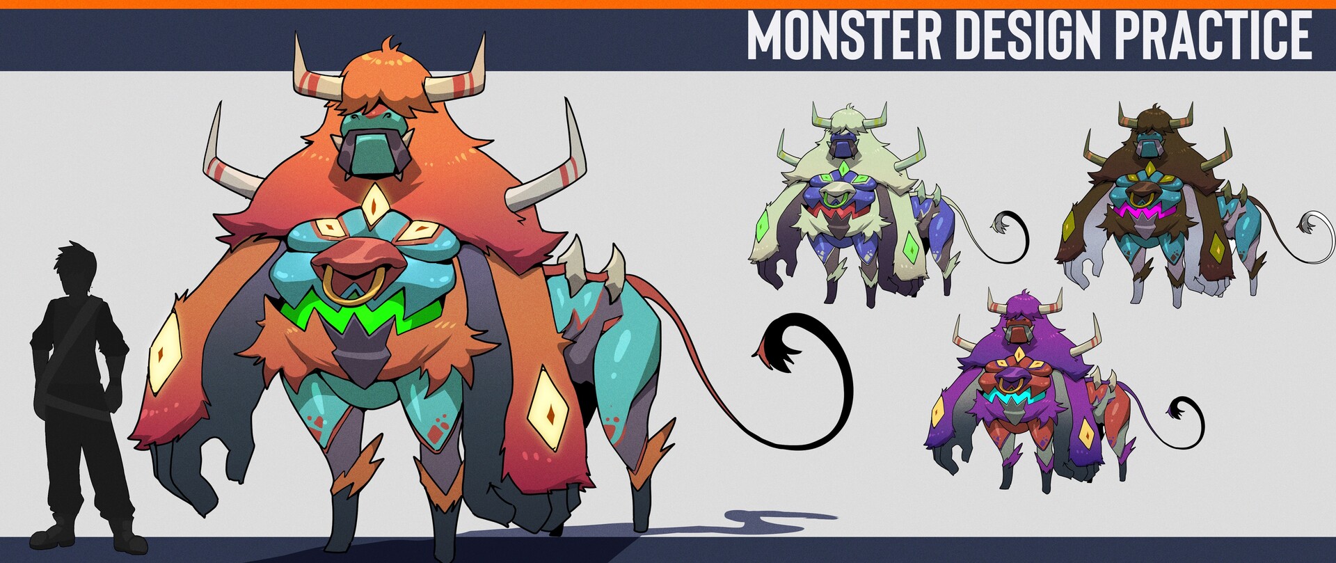 ArtStation - Style Exploration - Monster Design