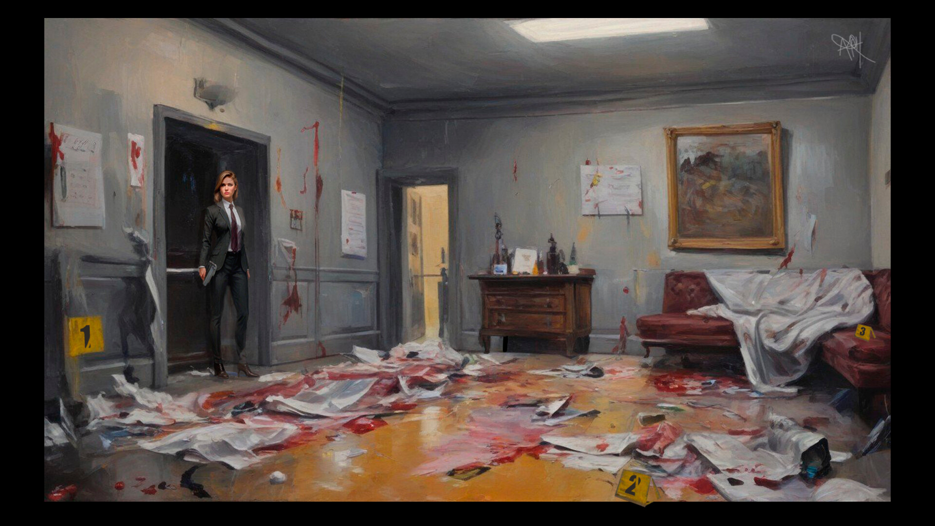 ArtStation - The crime scene