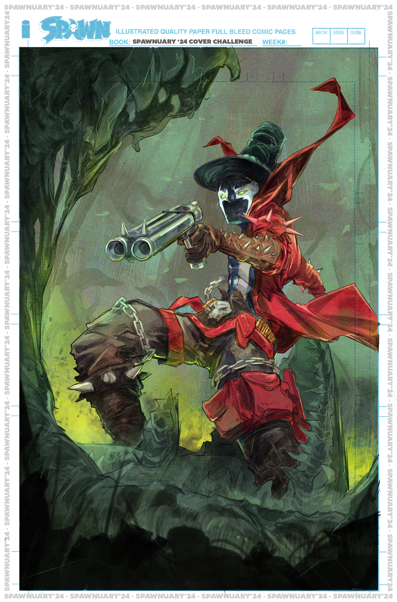ArtStation - Gunslinger cover entry