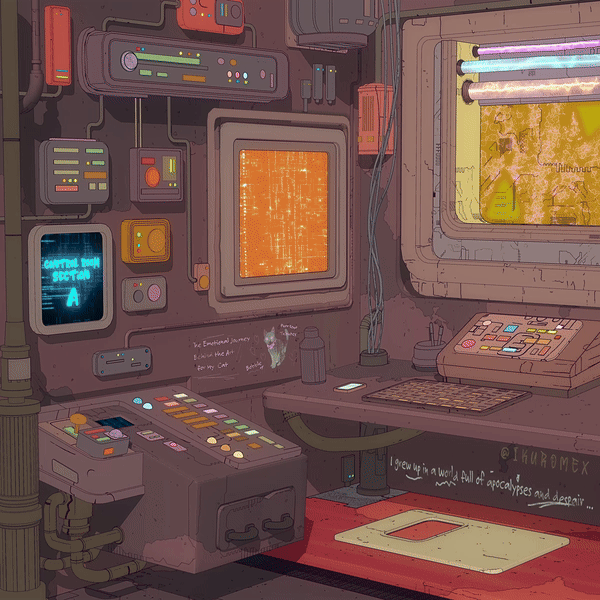 futuristic control room