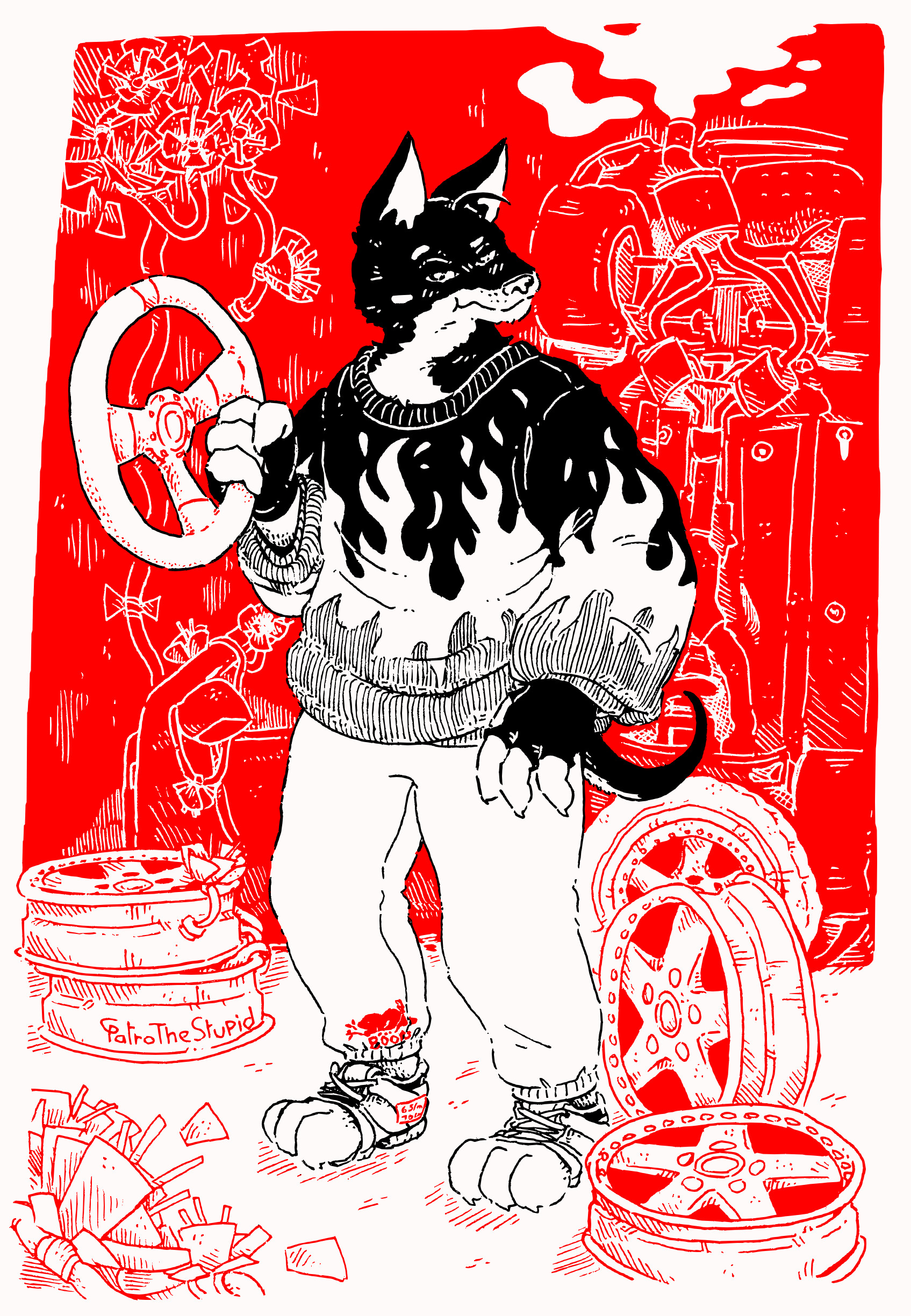 ArtStation - Pilot dog