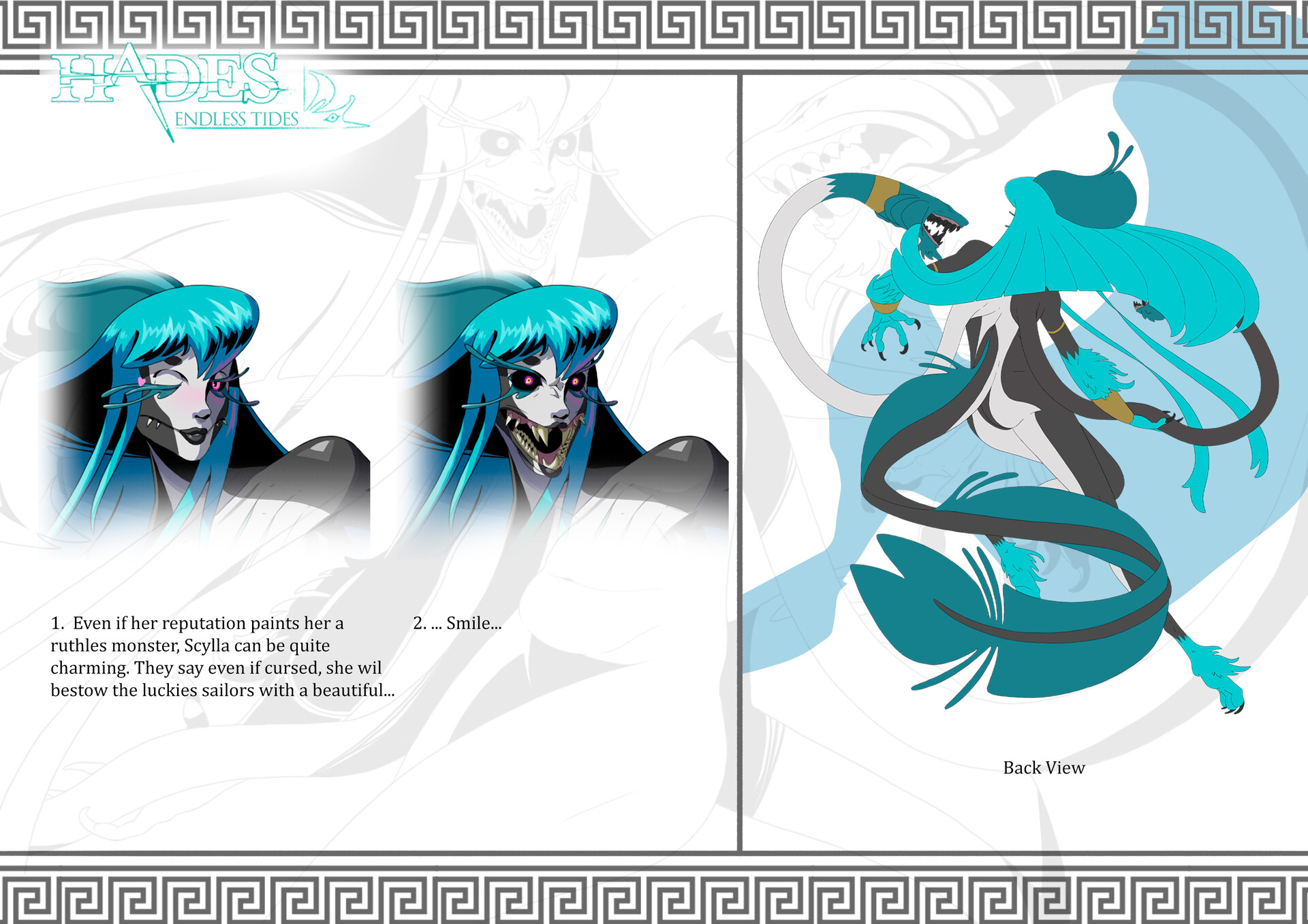 Guillermo González - Scylla & Charybdis + battle stage - Hades fan art ...