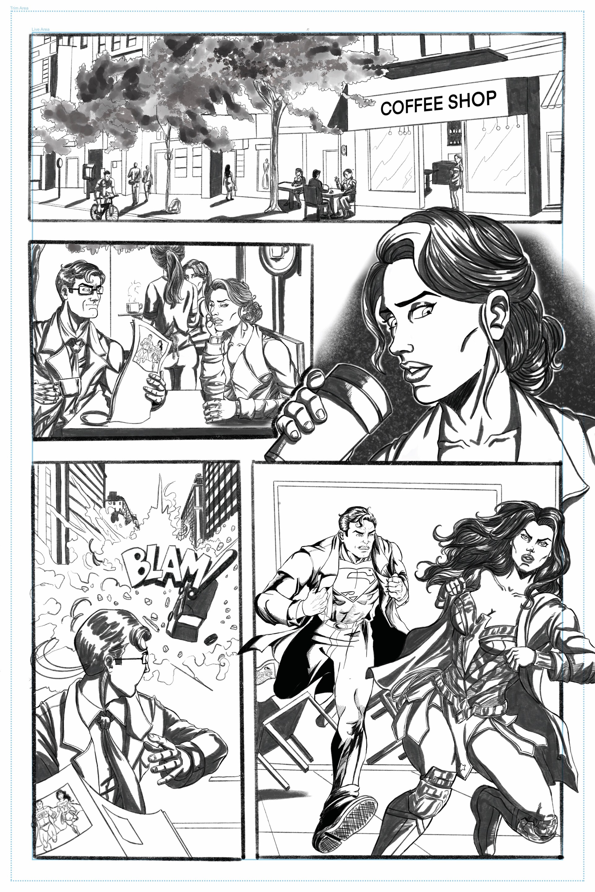 ArtStation - Sample Wonder Woman and Superman DC Comics