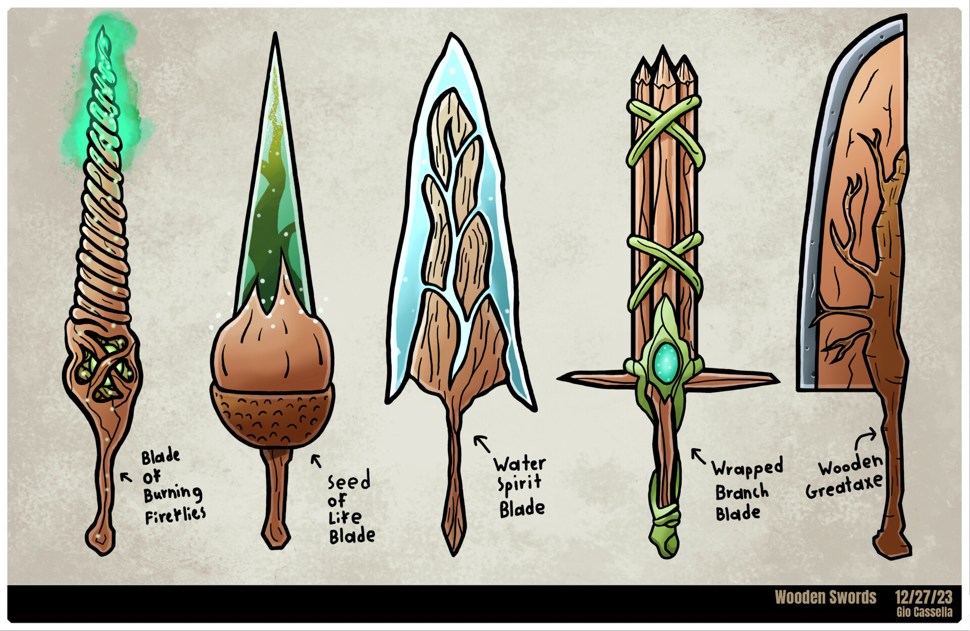 ArtStation - Wooden Swords