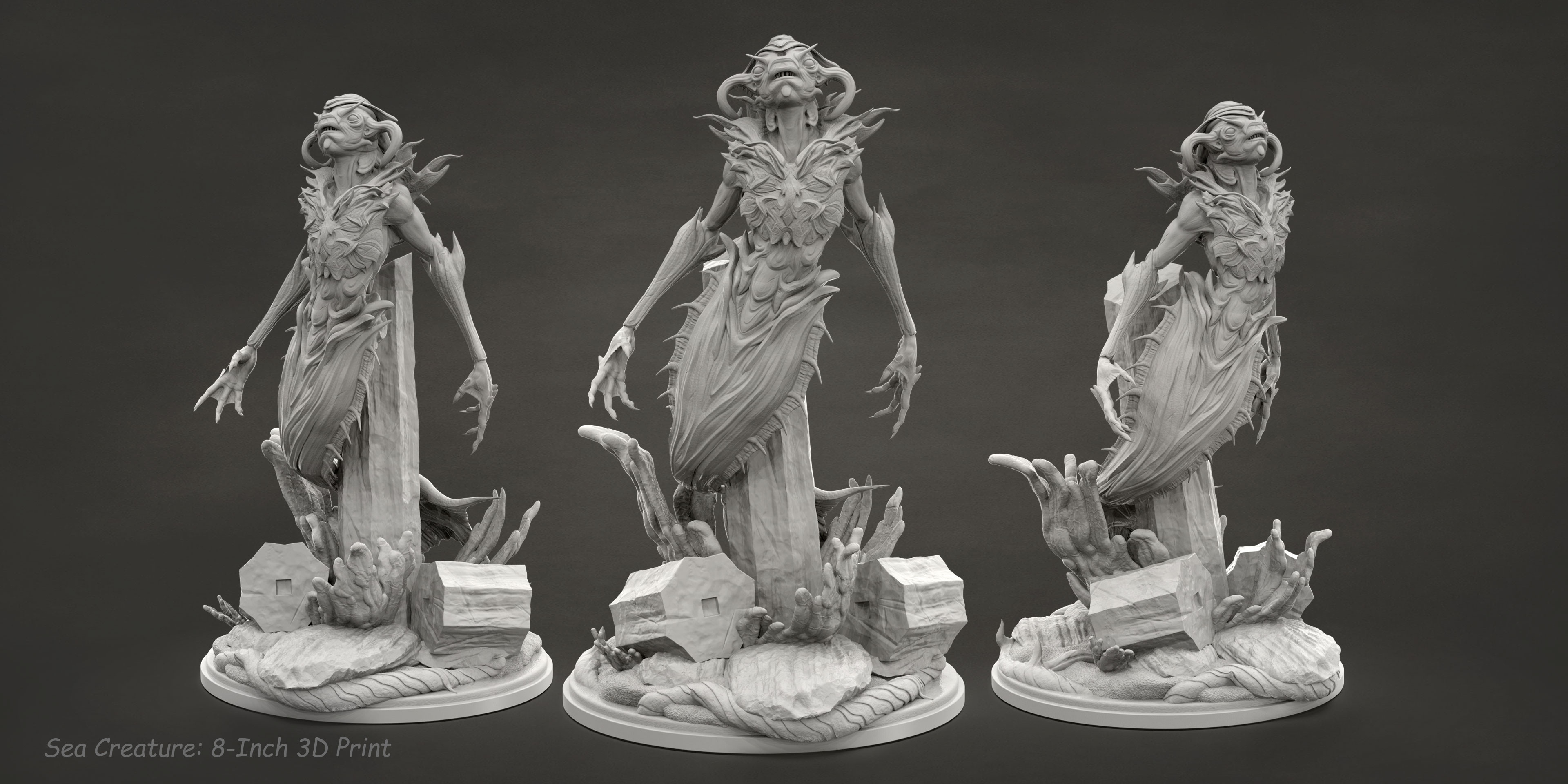 Kurt Boutilier - Sea Creature Concept 3D print