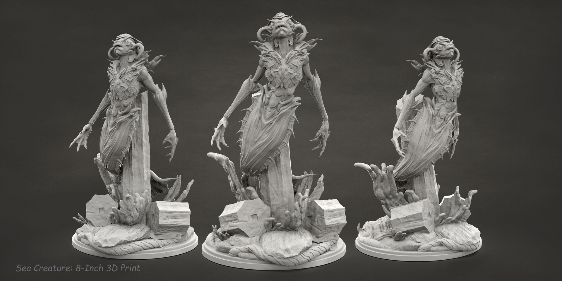 ArtStation - Sea Creature Concept 3D print