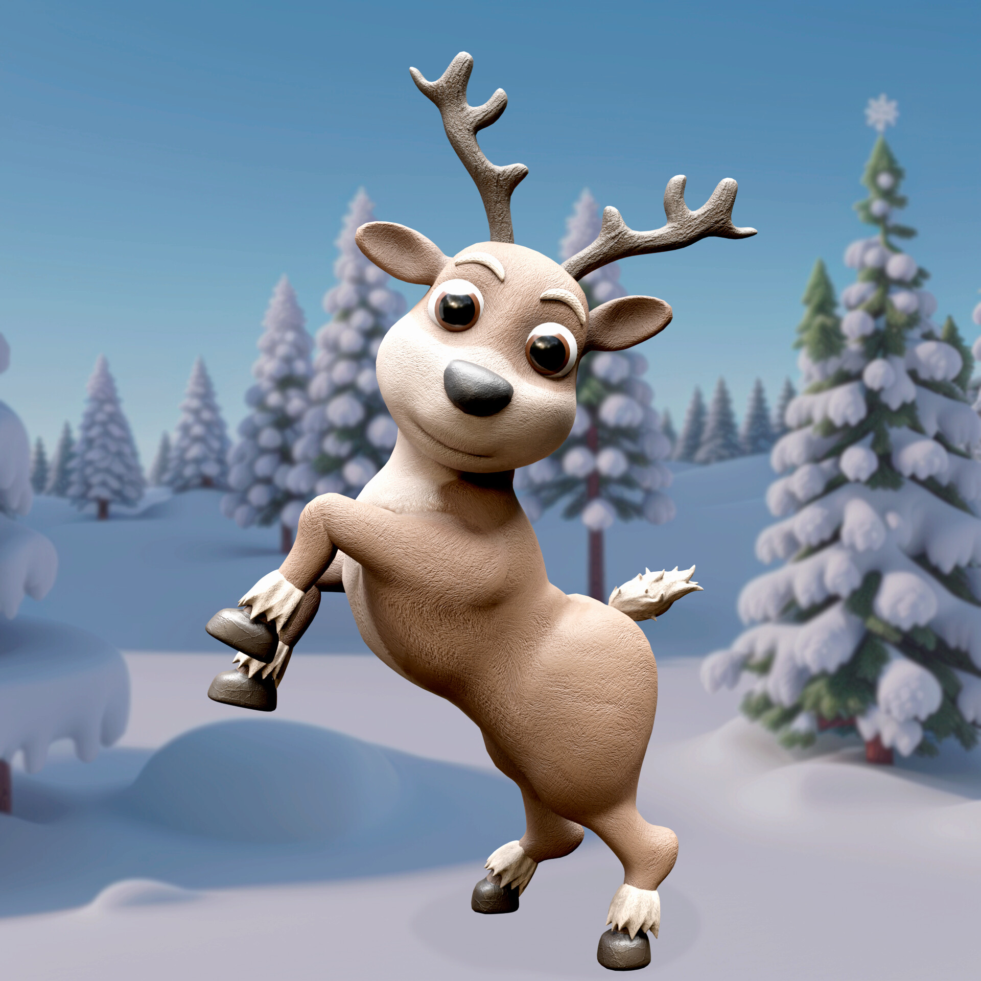 ArtStation - Reindeer - Oreo