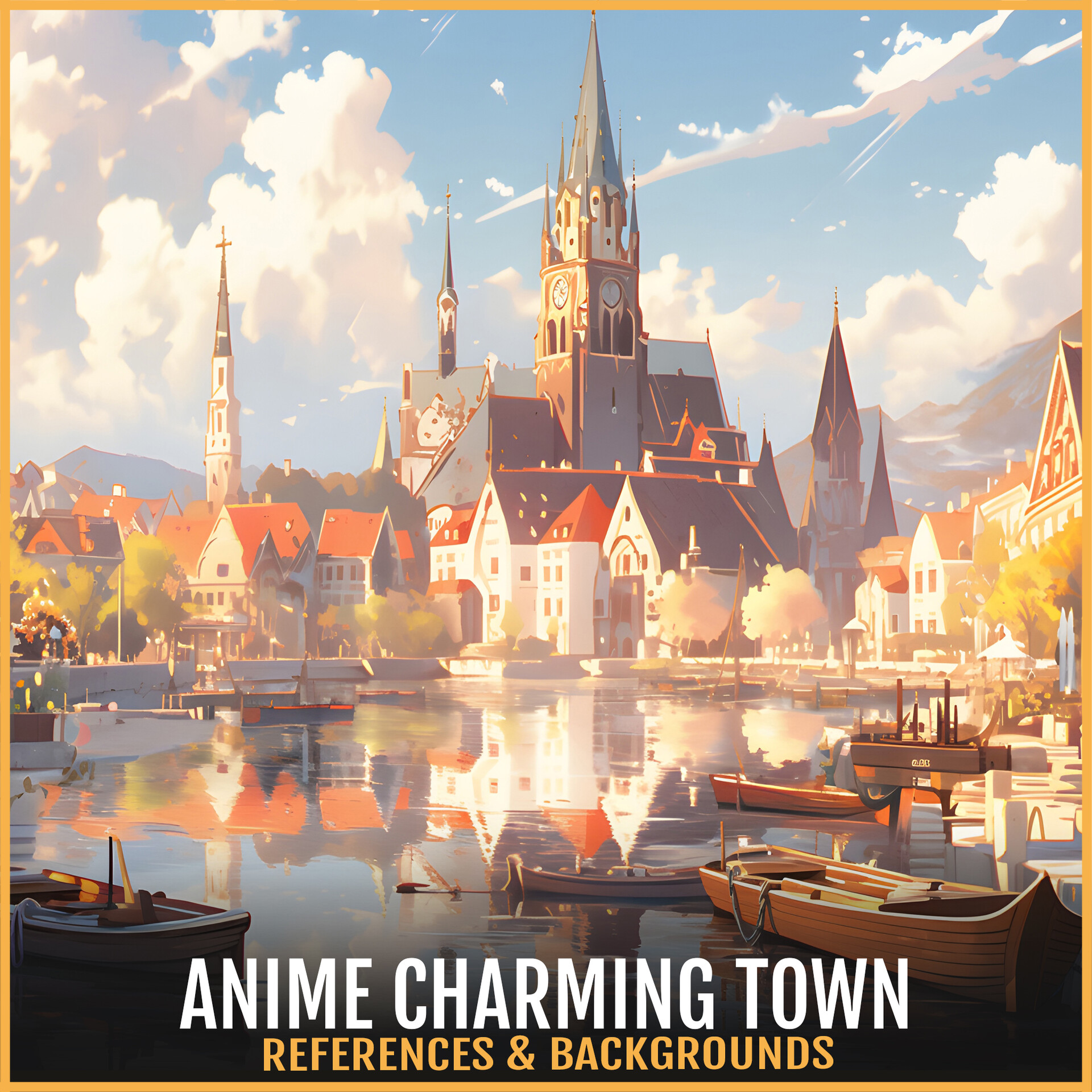 ArtStation - 303 Anime Charming Town
