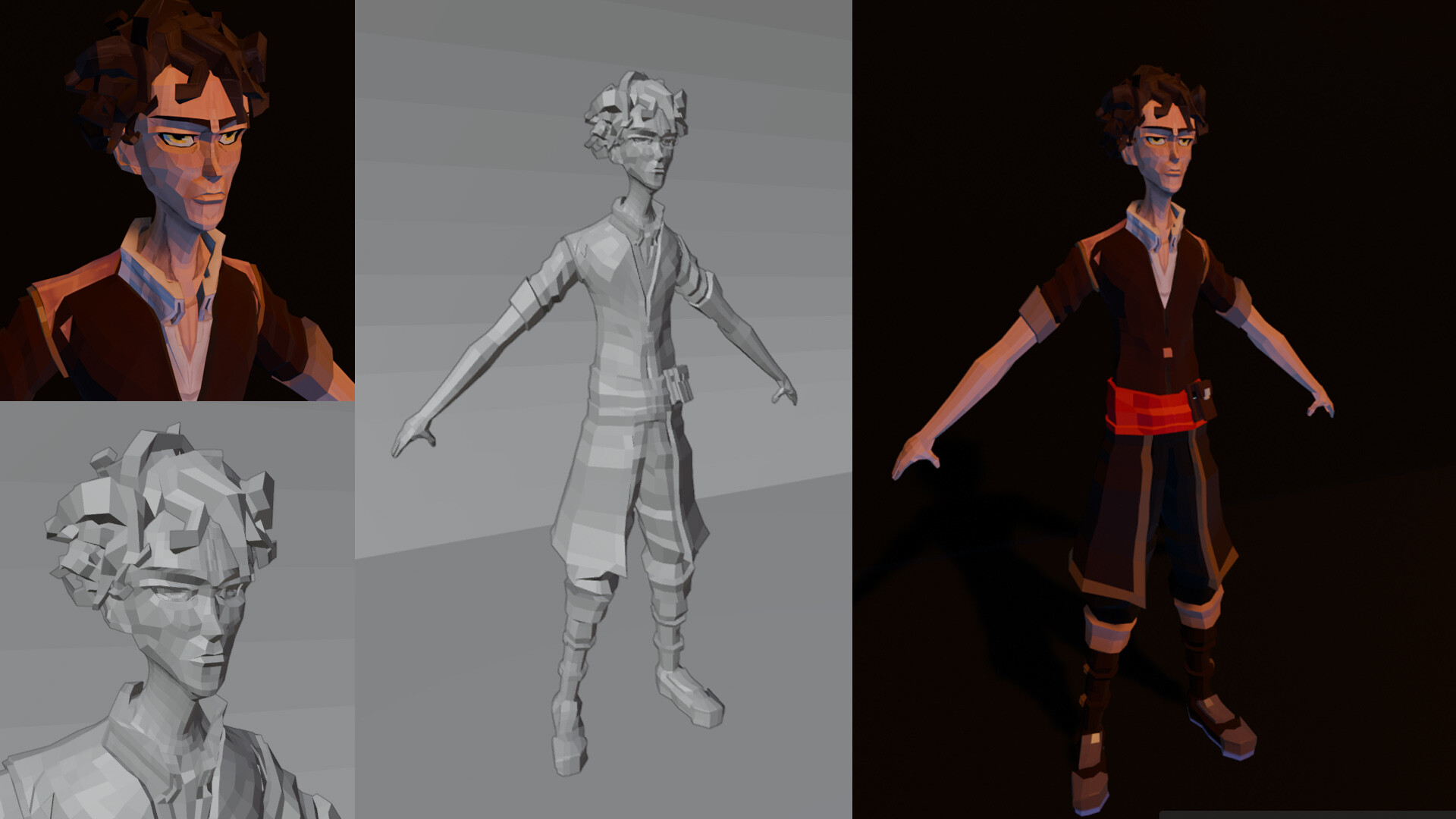 ArtStation - Low poly character model concept part 1