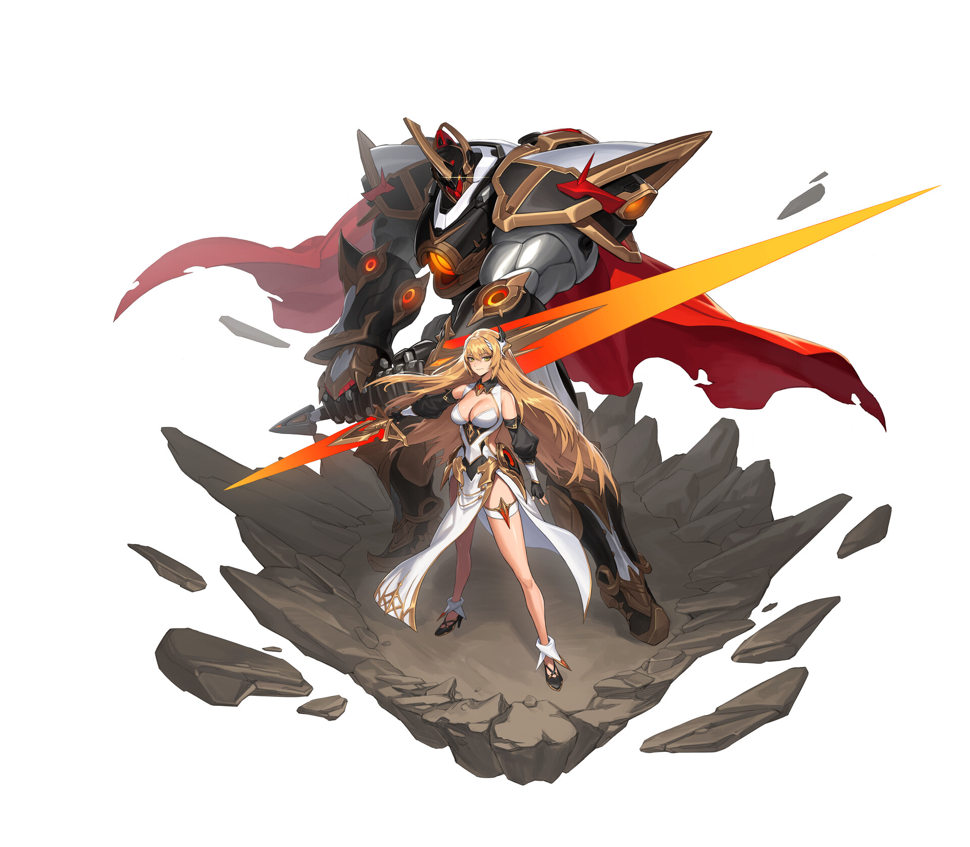 ArtStation - Lady & Knight