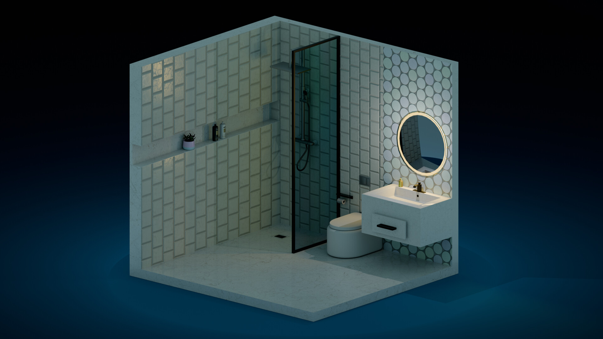 ArtStation - 3D Bathroom