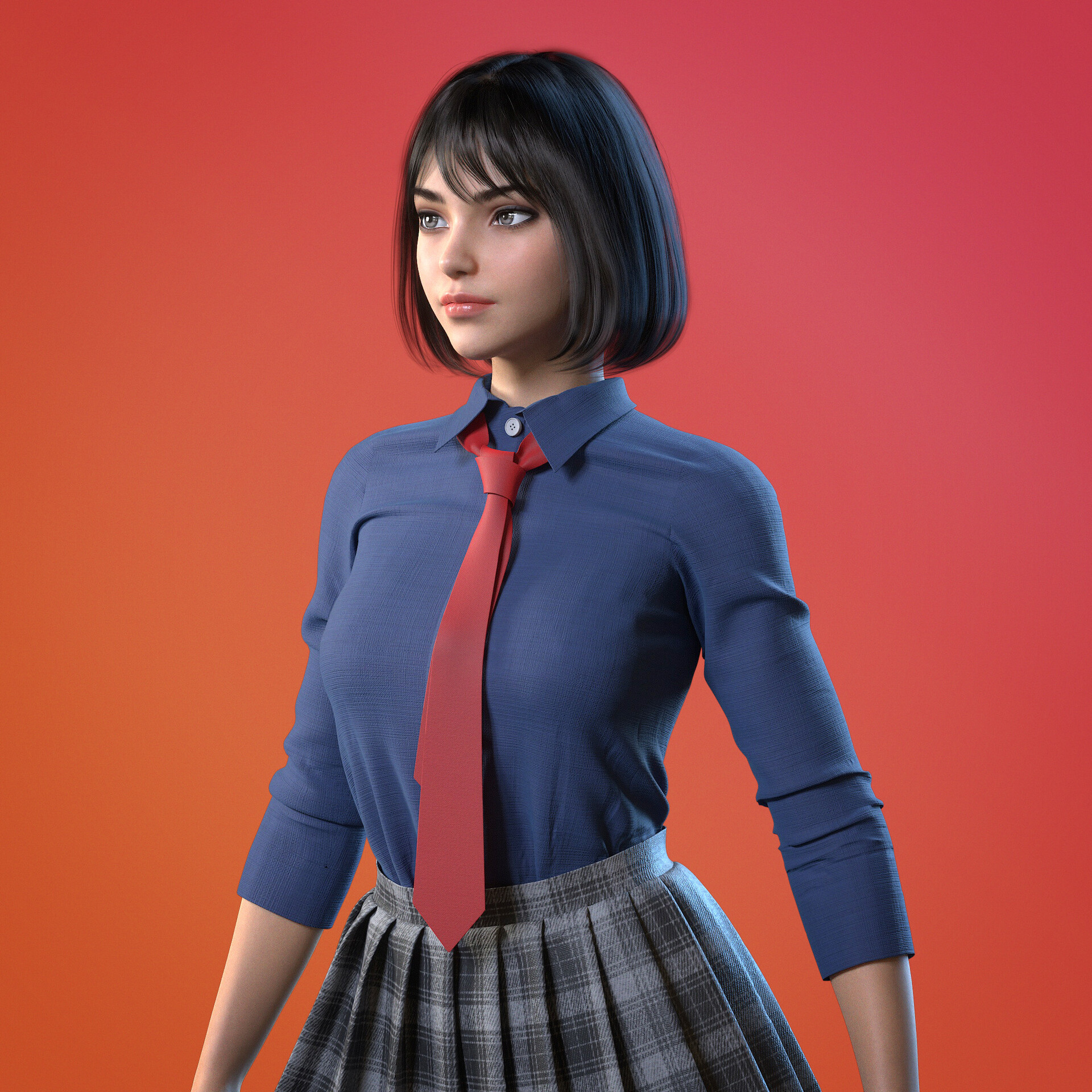 ArtStation - Mia - Semi-Stylized Character