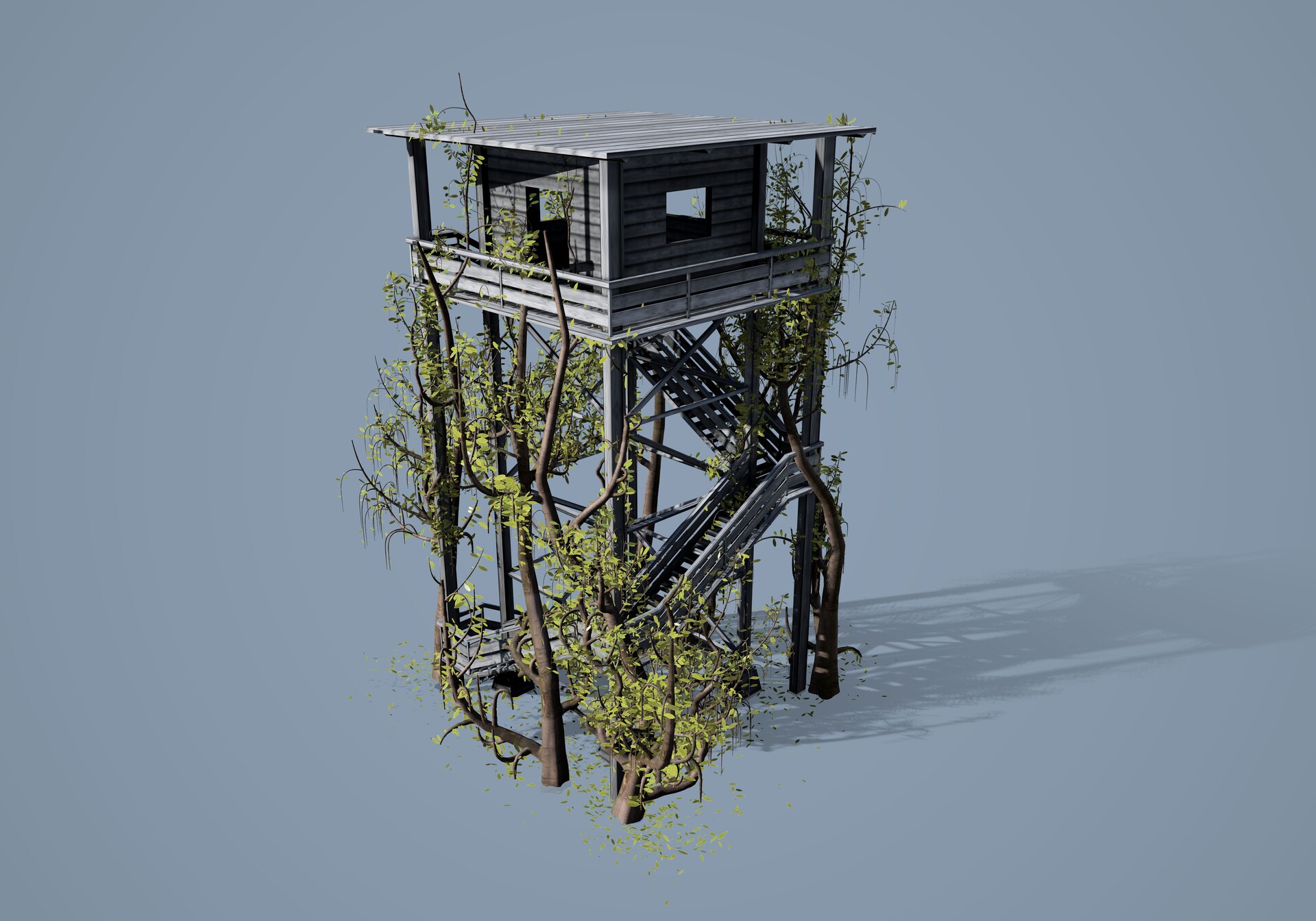 ArtStation - Watch Tower (Speed Tree)
