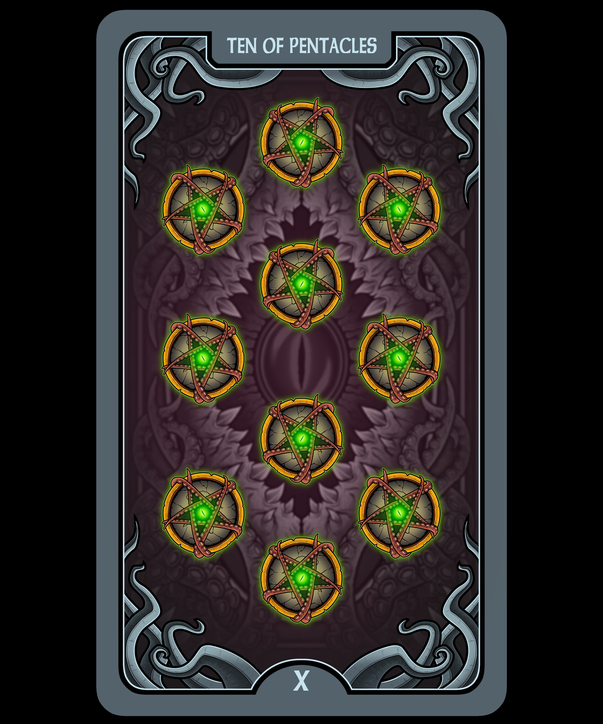 ArtStation - Minor Arcana Pentacles numbers