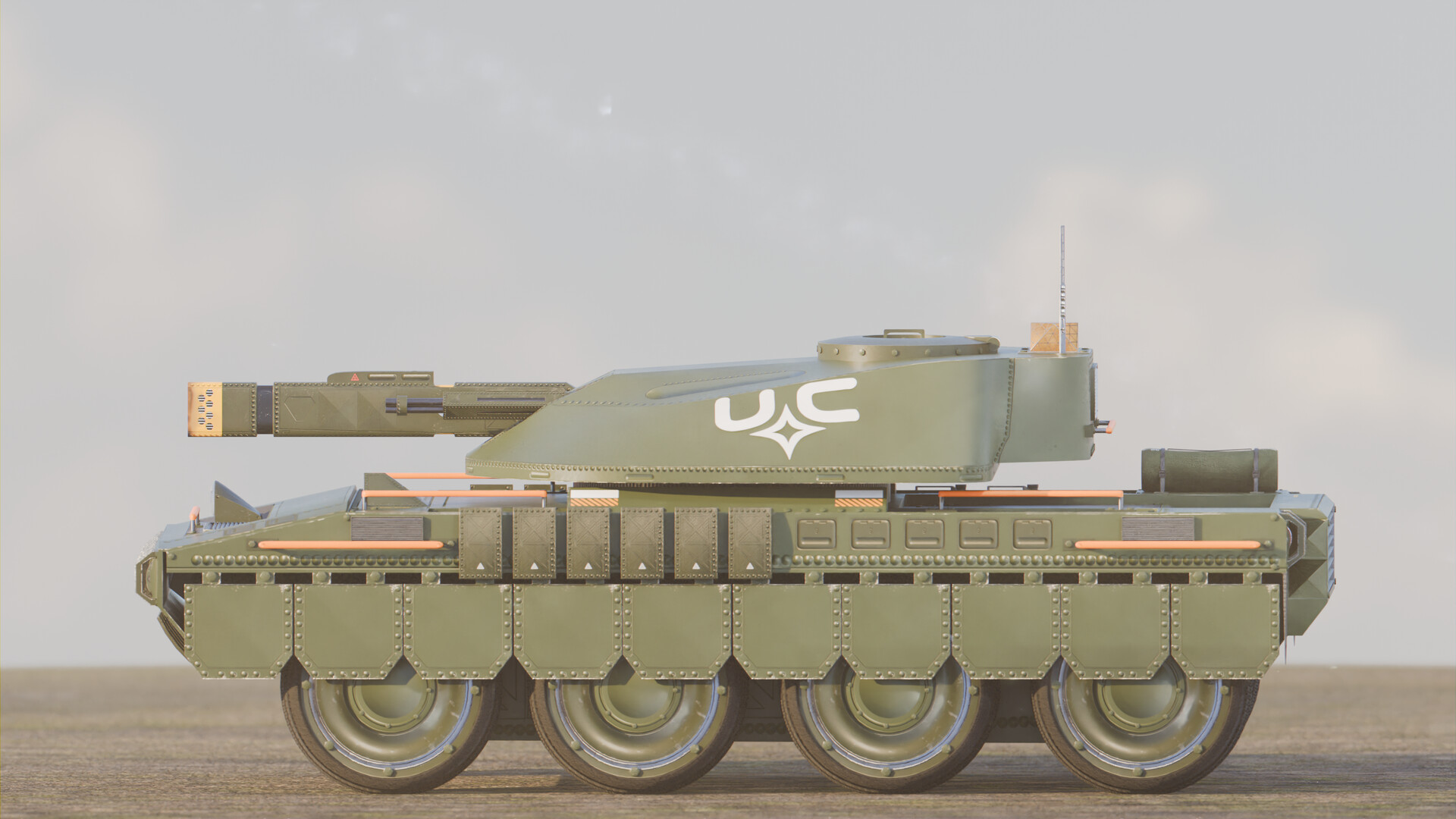 ArtStation - (Starfield) United Colonies Main Battle Tank