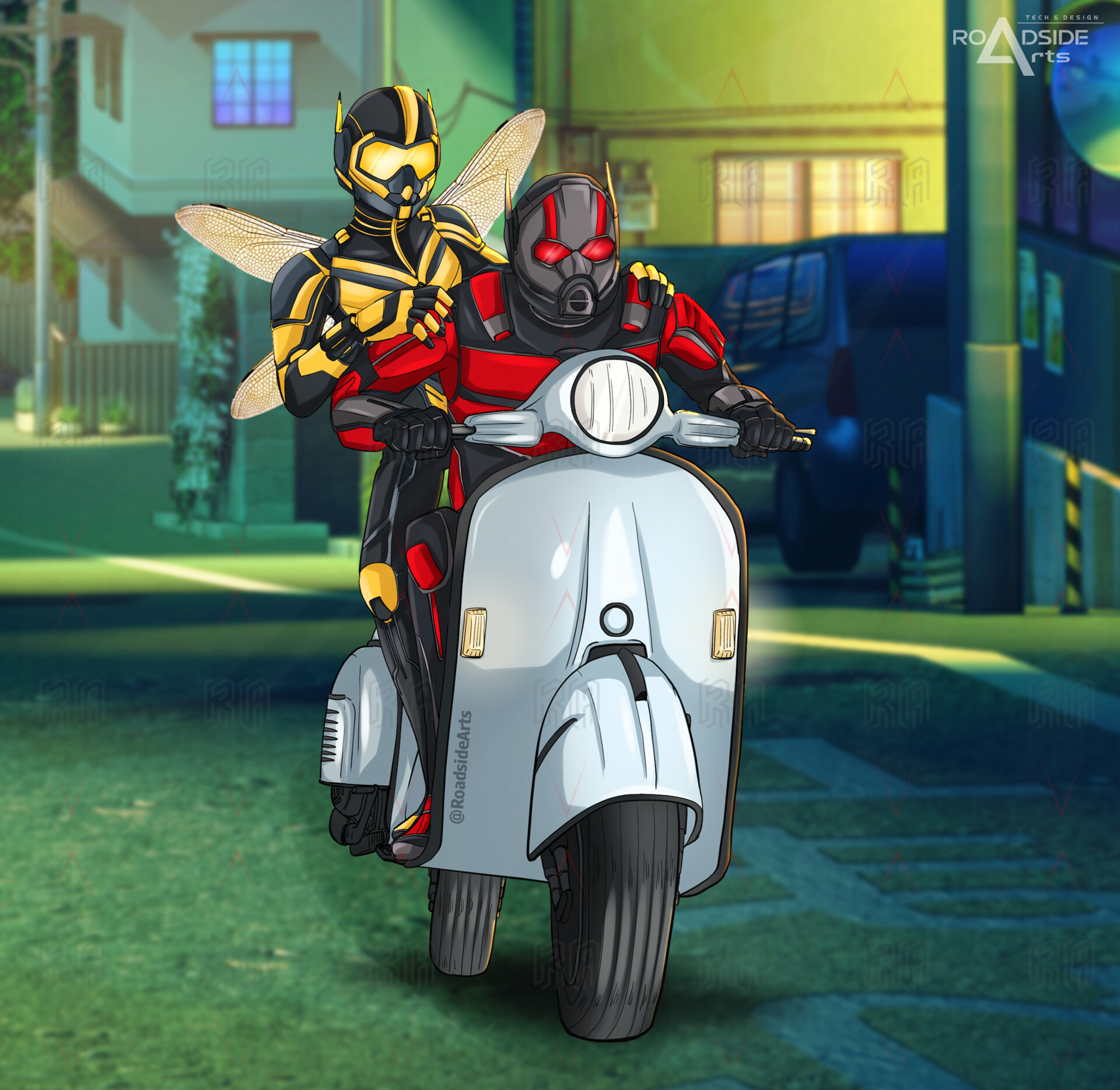 ArtStation - Anime Fanart of Marvel Comics Antman & the Wasp