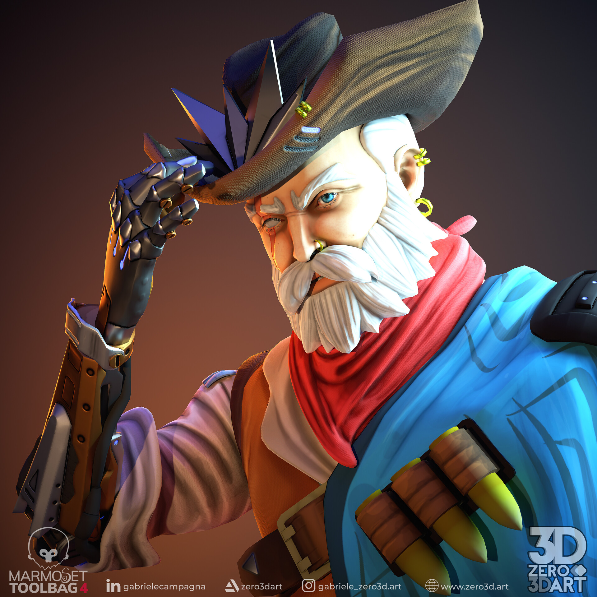 ArtStation - Future Desperado - Game Ready (Stylized Hand Painted)