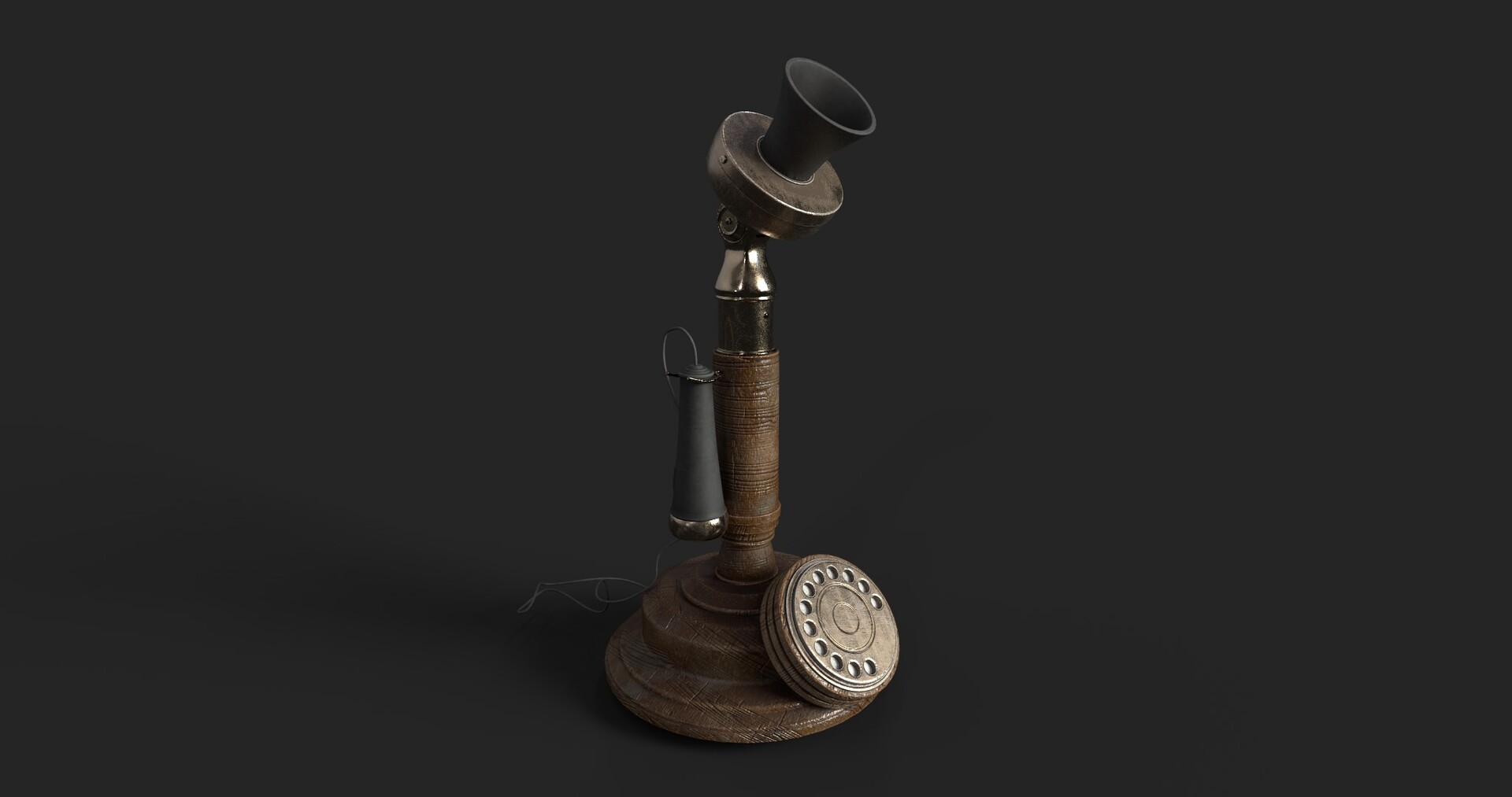 ArtStation - Old candlestick telephone