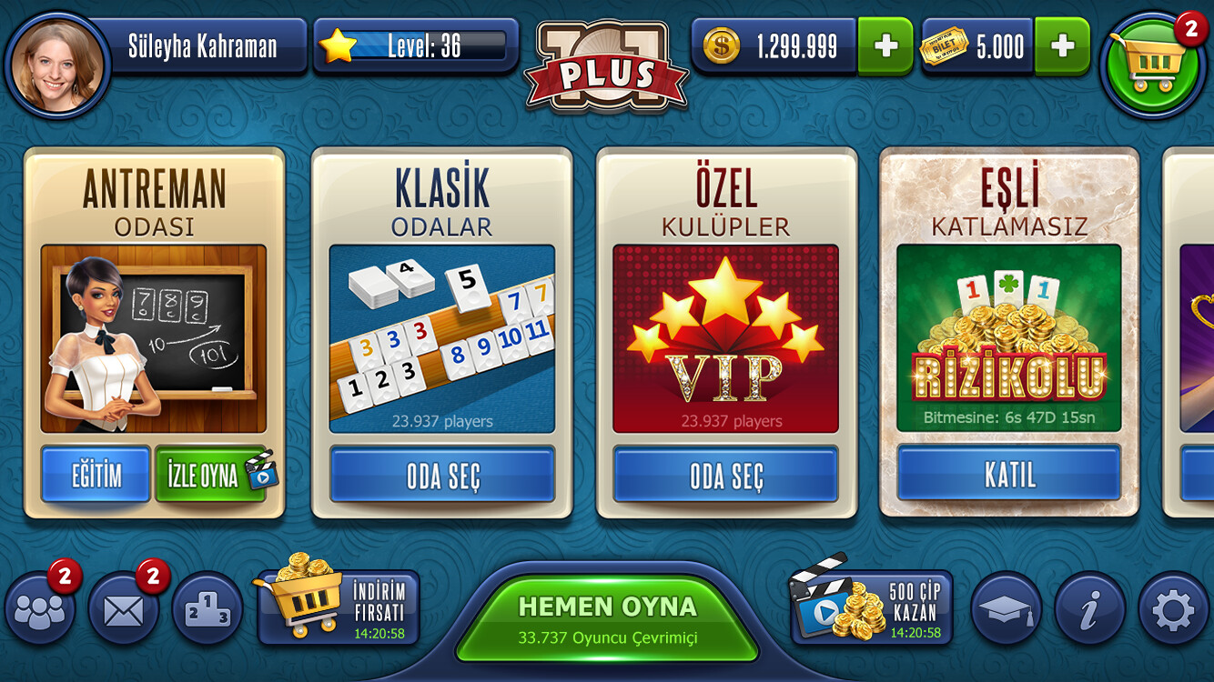 ArtStation - 101 Yüzbir Okey Plus Ui-Ux