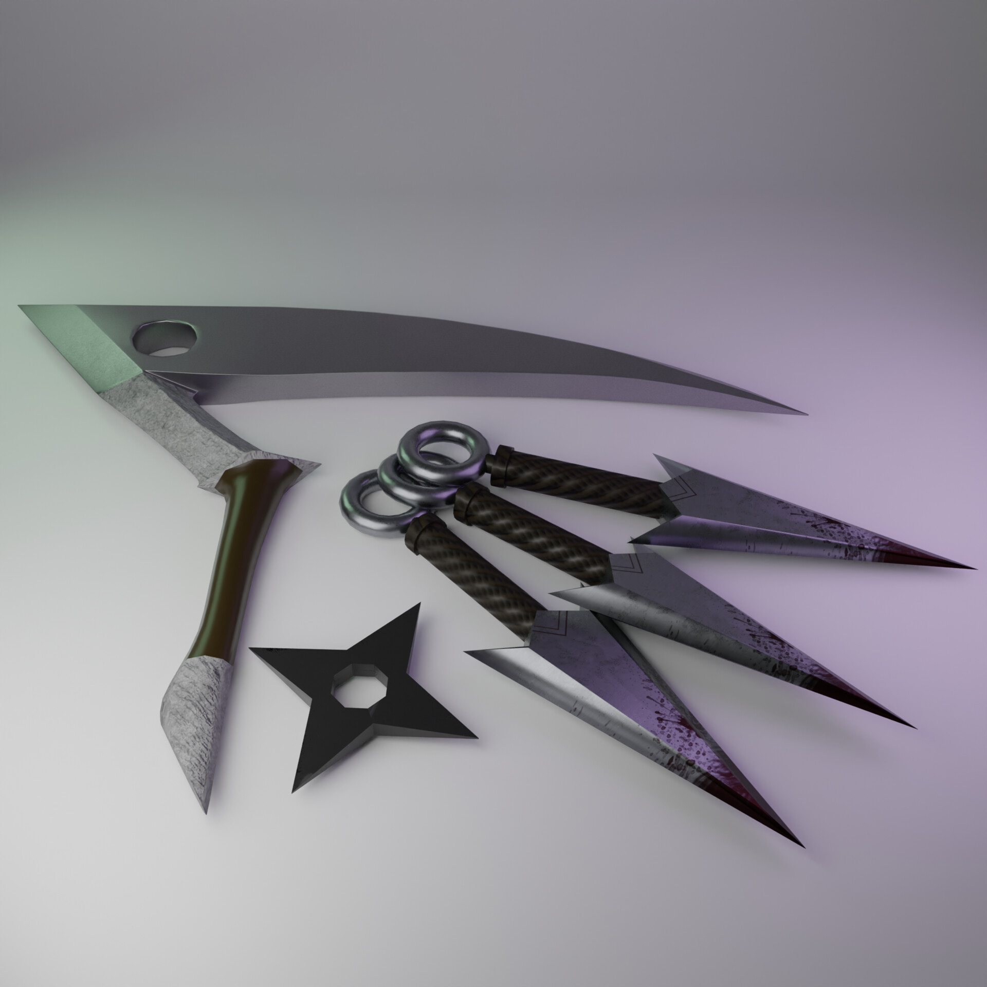 ArtStation - Akali's Weapons Fanart